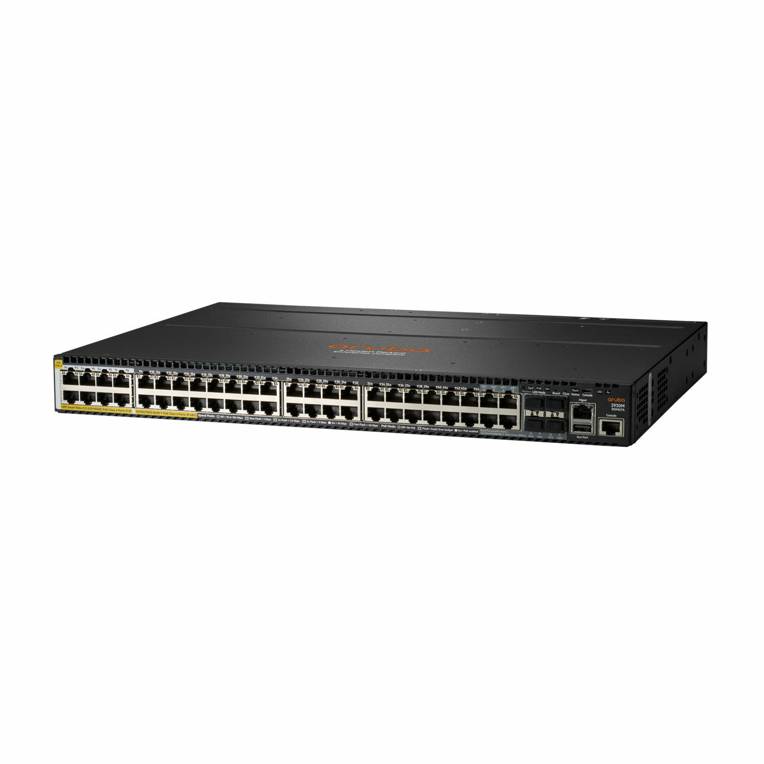 HPE Aruba 2930M 40G 8 HPE Smart Rate PoE Class 6 1-slot Switch - switch ...