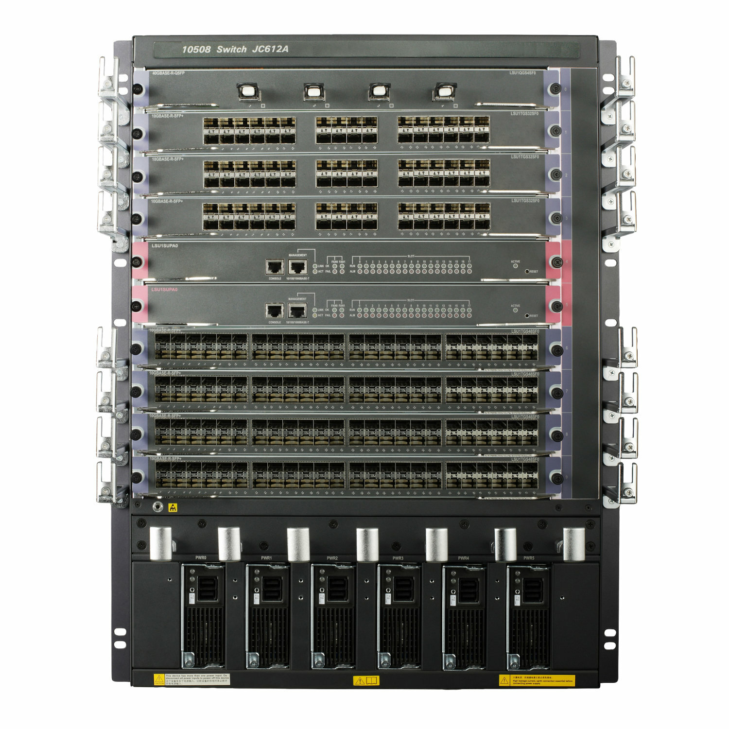 HPE FlexNetwork 10508 Switch Chassis - switch - managed - rack-mountable