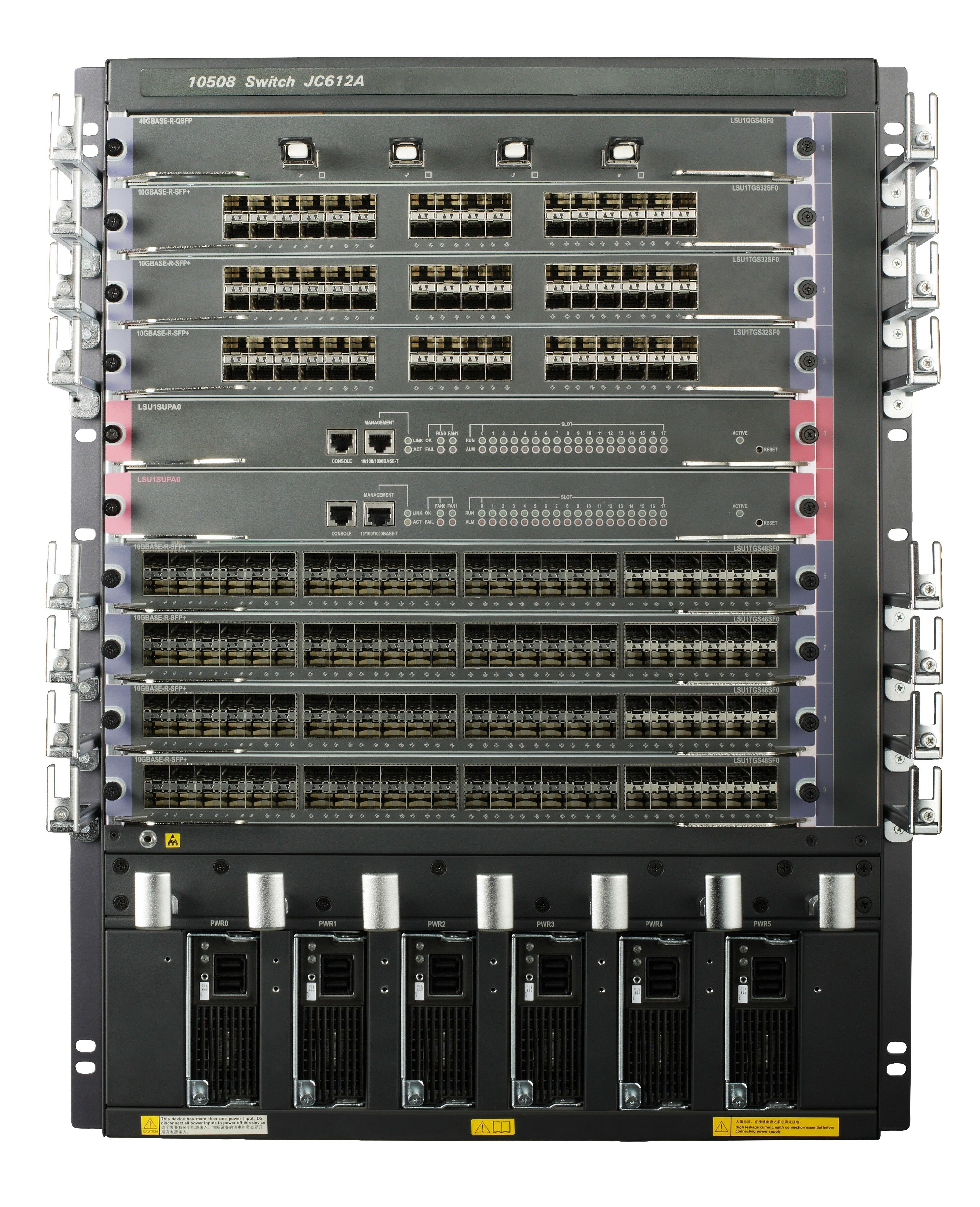 HPE FlexNetwork 10508 Switch Chassis - switch - managed - rack-mountable