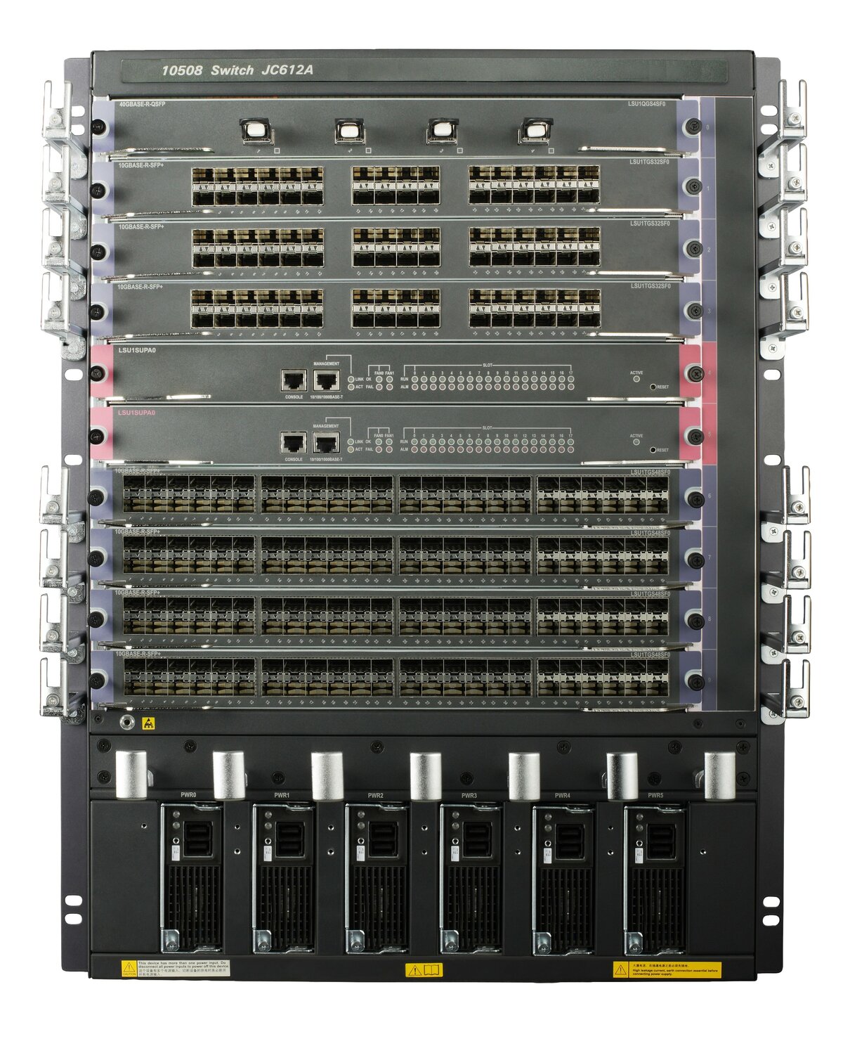 HPE FlexNetwork 10508 Switch Chassis - switch - managed - rack-mountable