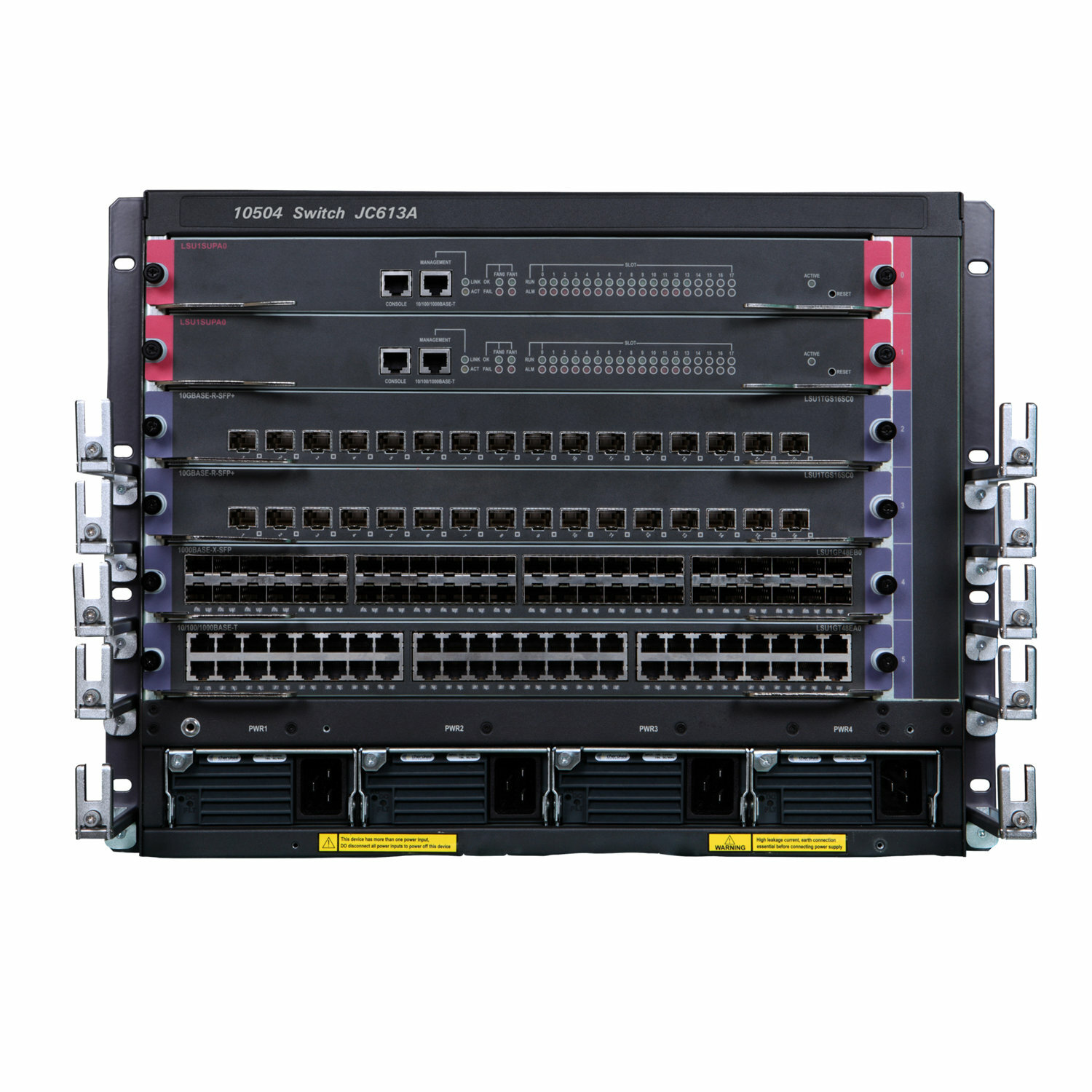 HPE FlexNetwork 10504 Switch Chassis - switch - rack-mountable