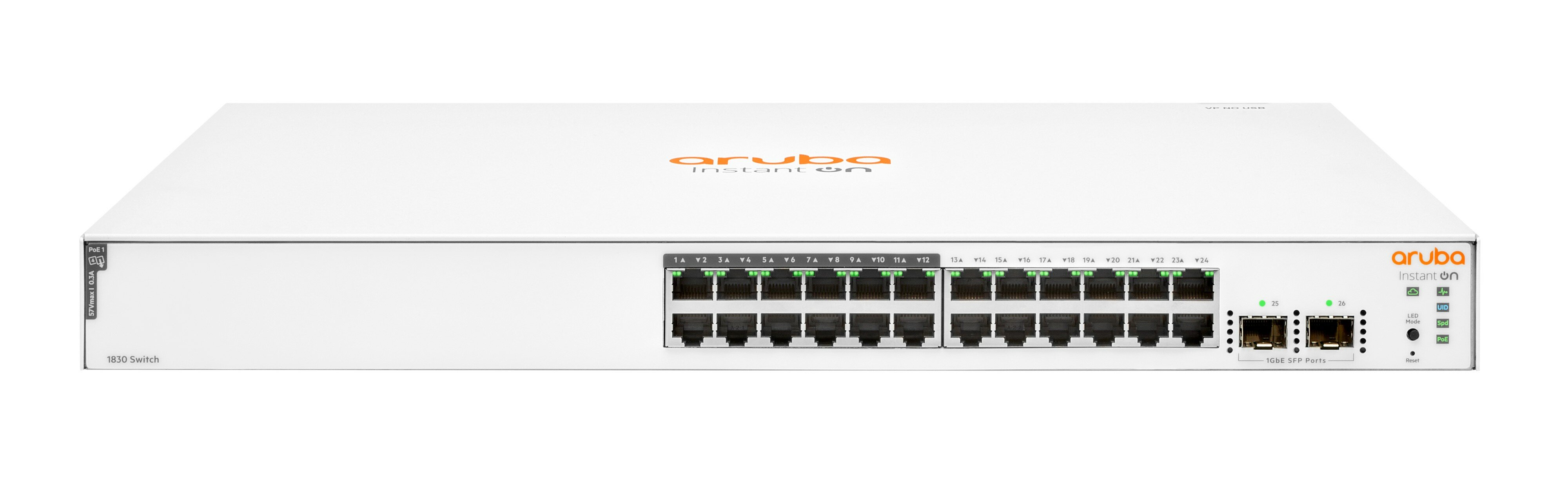 HPE Networking Instant On 1830 24G 12p Class4 PoE 2SFP 195W Switch ...