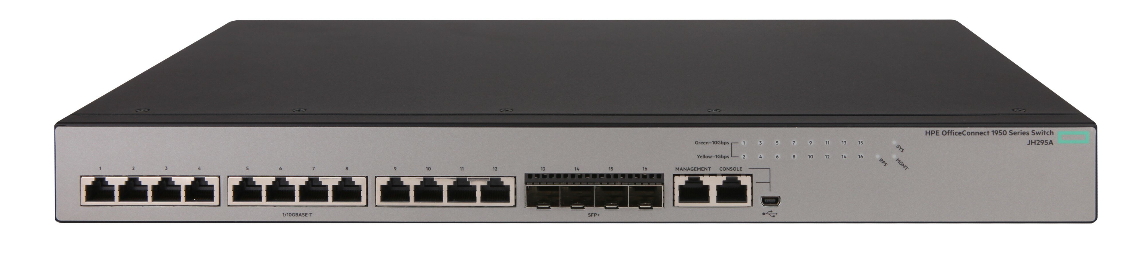HPE OfficeConnect 1950 12XGT 4SFP+ - Switch - 12 x 10GBase-T + 4 x 1 ...