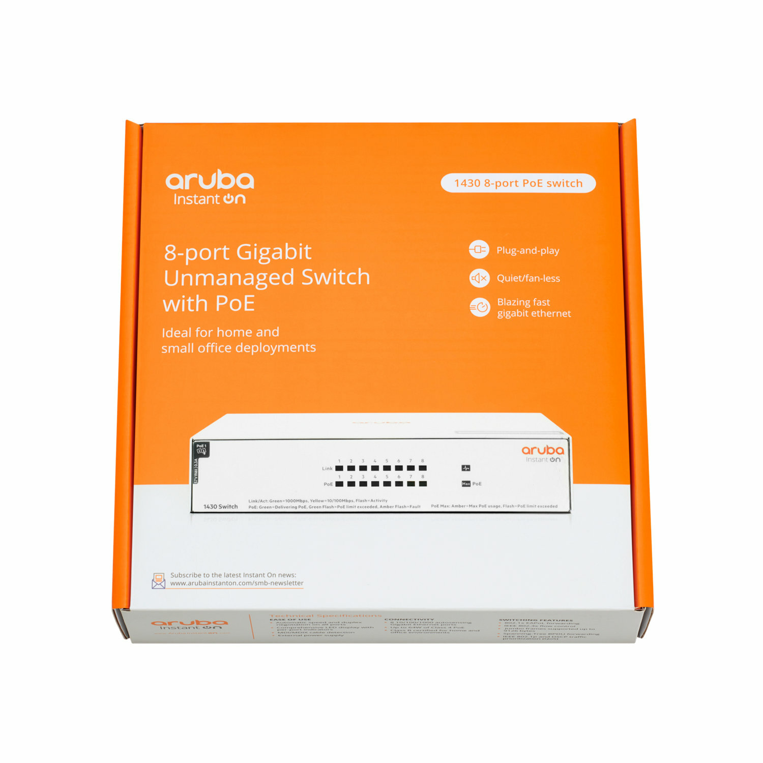 hpshop.ie HPE Aruba Networking Aruba Instant On 1430 8G Class4 PoE 64W ...