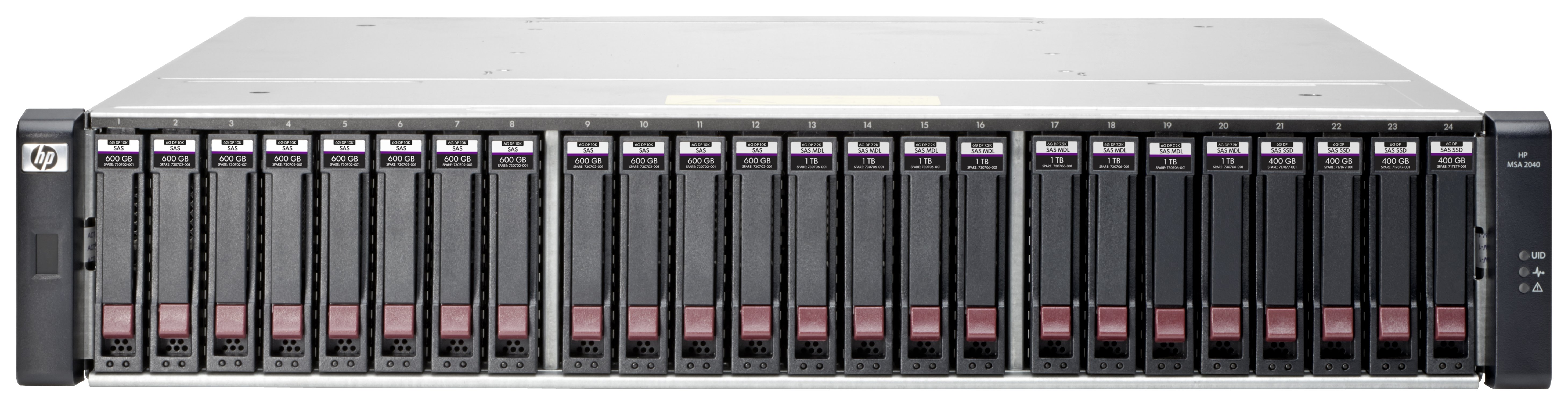 HPE Modular Smart Array 2040 Dual Controller SFF Bundle - hard drive array