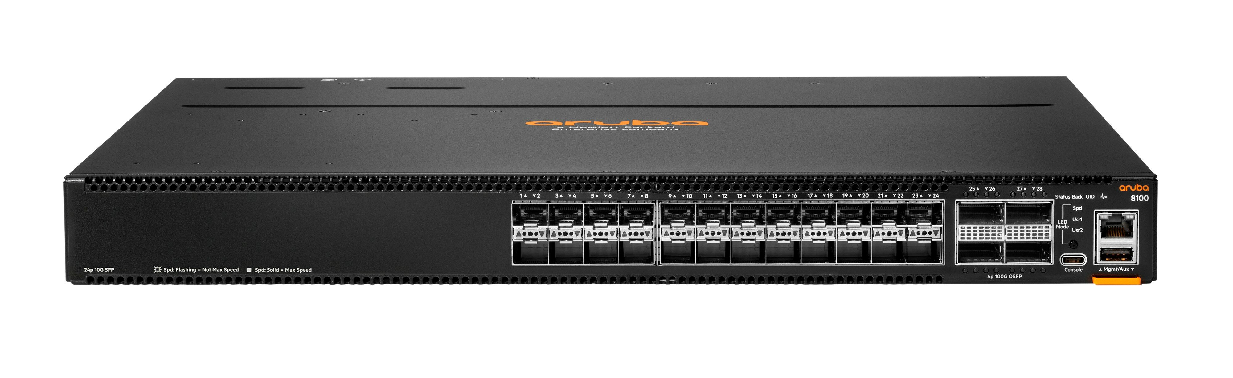 HPE Aruba Networking CX 8100 24x10G SFP+ 4x40/100G QSFP28 Switch - Switch - L3 - Styrt - 24 x 1 ...