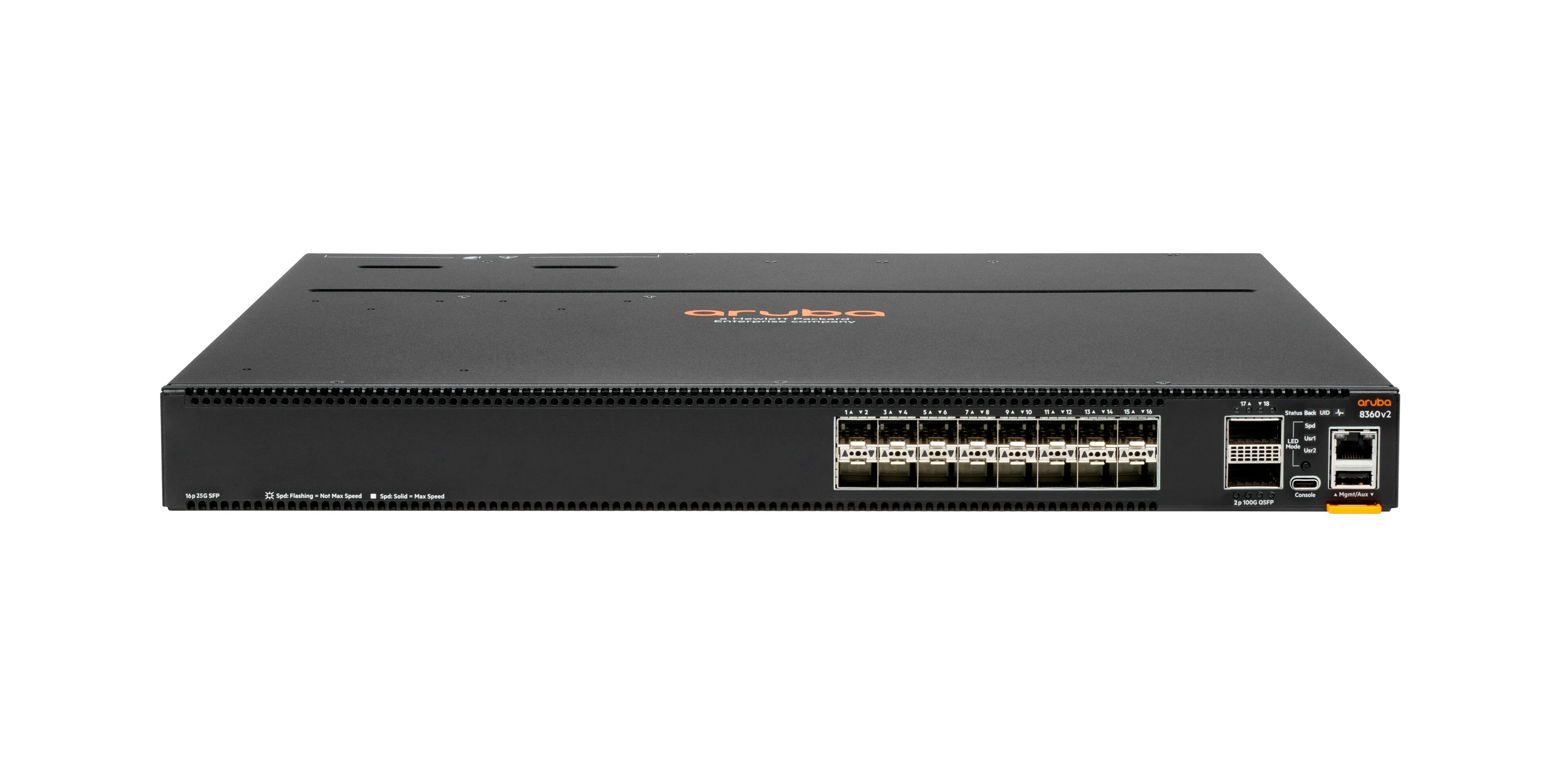 HPE Aruba CX 8360-16Y2C V2 - Switch - L3 - Styrt - 16 x 1/10/25 Gigabit ...