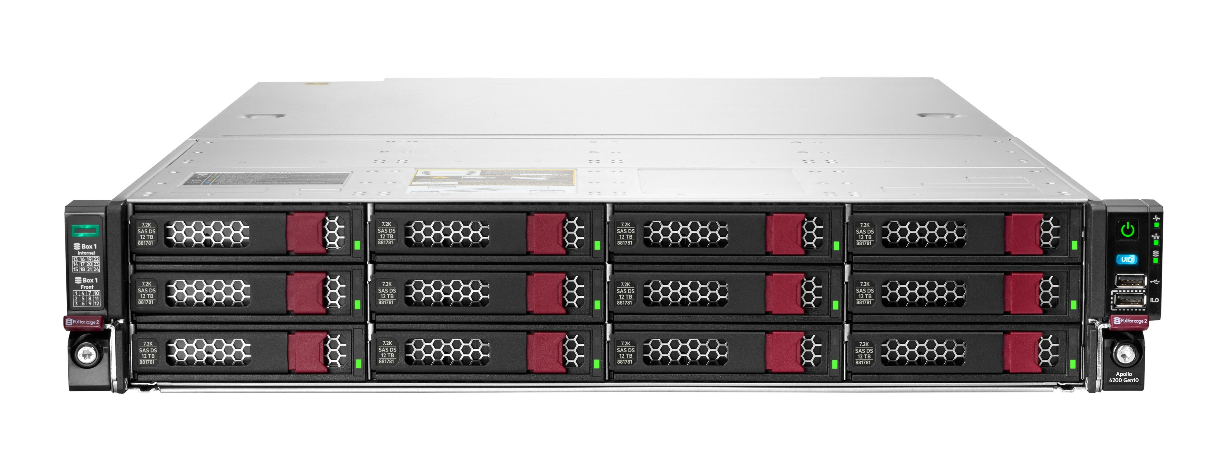 HPE Apollo 4200 Gen10 - rack-mountable - no CPU - 0 GB - no HDD