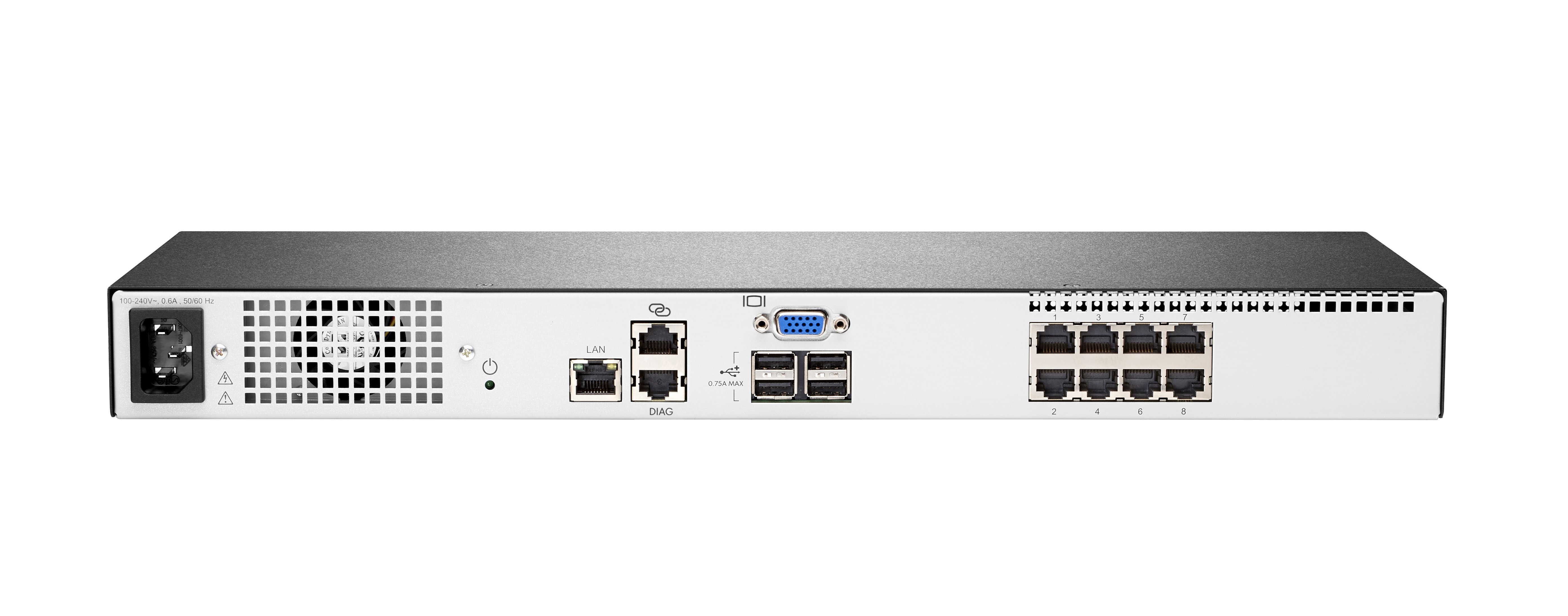 HPE 1x1x8 G4 KVM IP console switch - KVM switch - 8 ports - rack-mountable