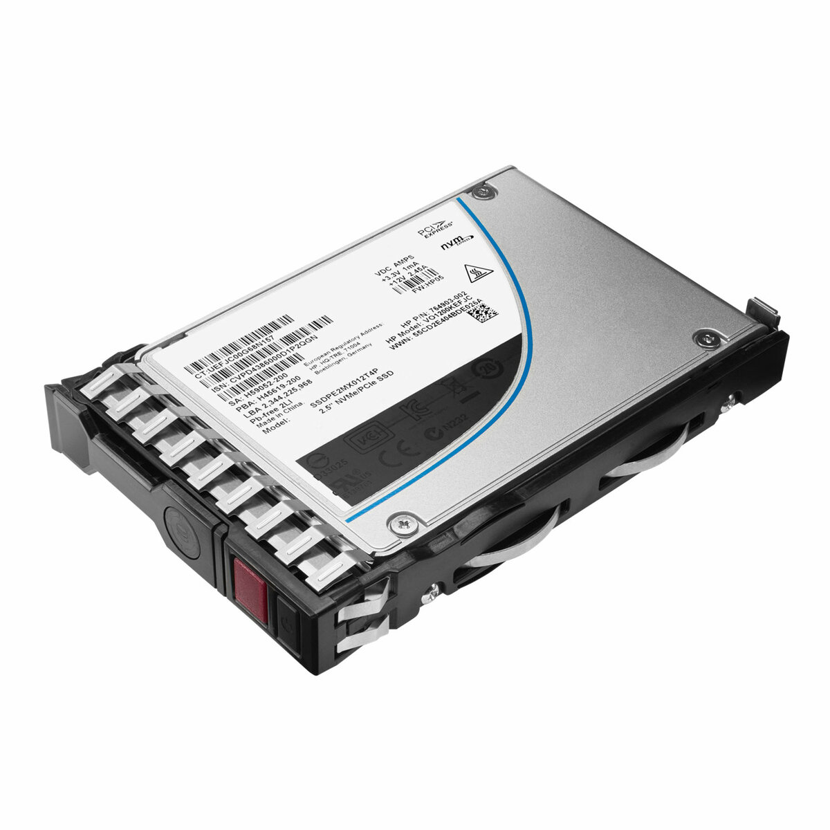 HPE - SSD - Mixed Use - 6.4 TB - U.3 PCIe 4.0 (NVMe)