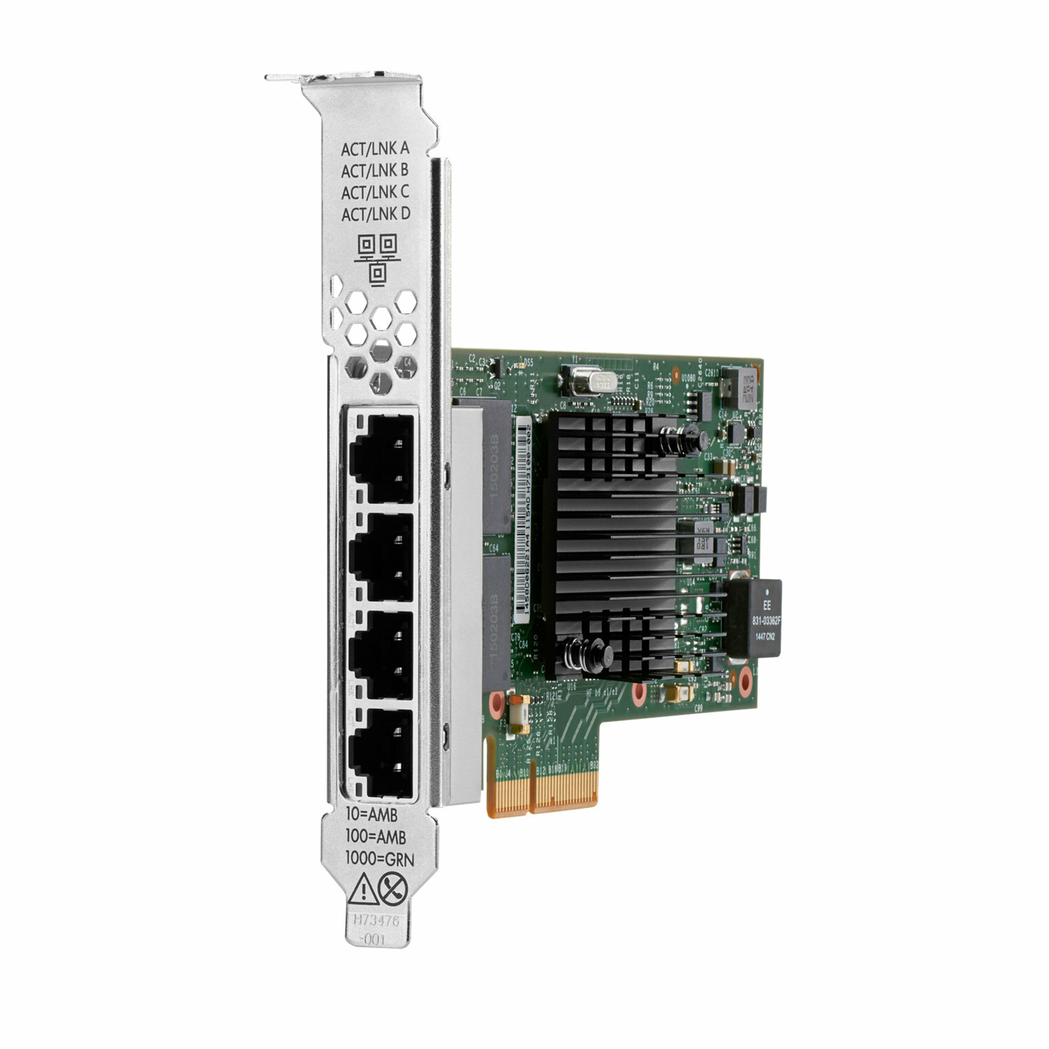 HPE 331T - network adapter - PCIe 2.0 x4 - Gigabit Ethernet x 4
