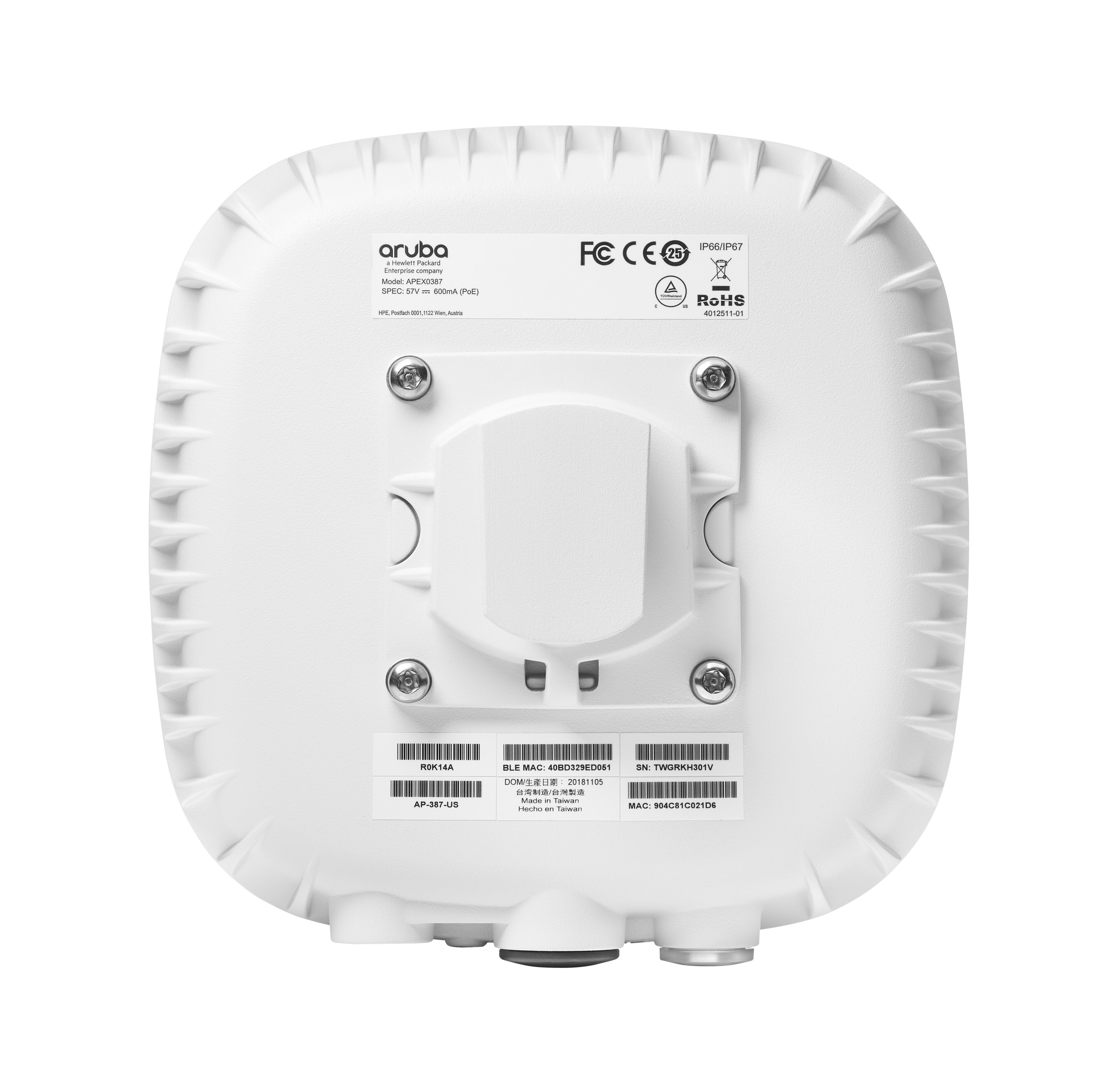 HPE Aruba AP-387 (US) TAA - wireless access point - Wi-Fi 5 - TAA Compliant