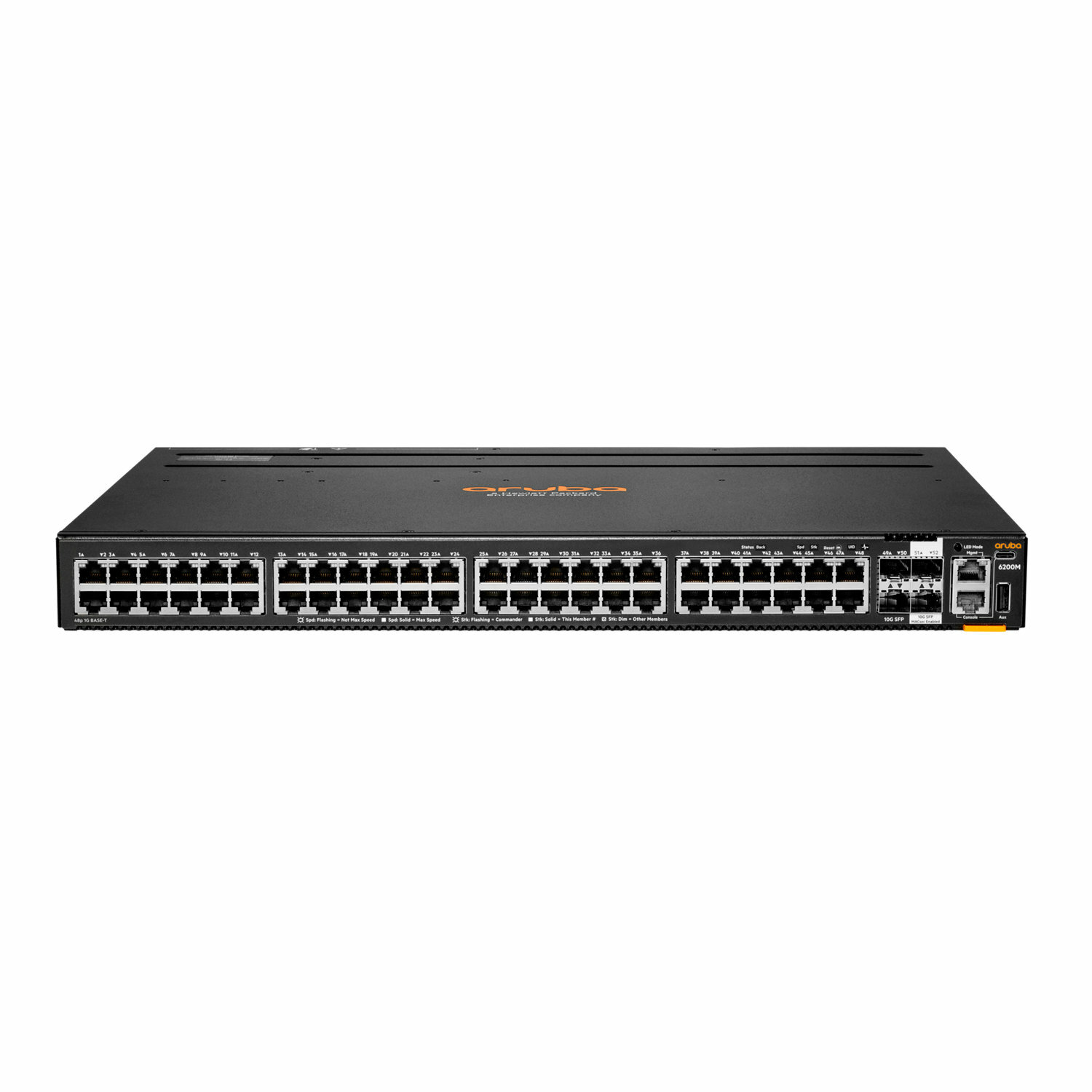 HPE Aruba 6200M 48G 4SFP+ Switch - switch - Max. Stacking Distance 10 ...