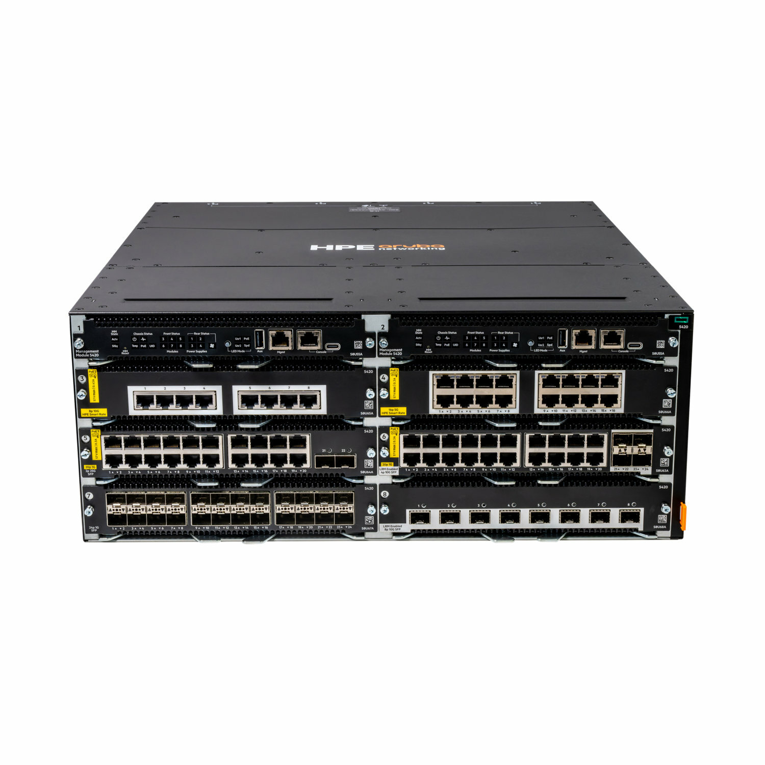HPE Aruba Networking CX 5420 - switch - 6-slot - managed - rack-mountable