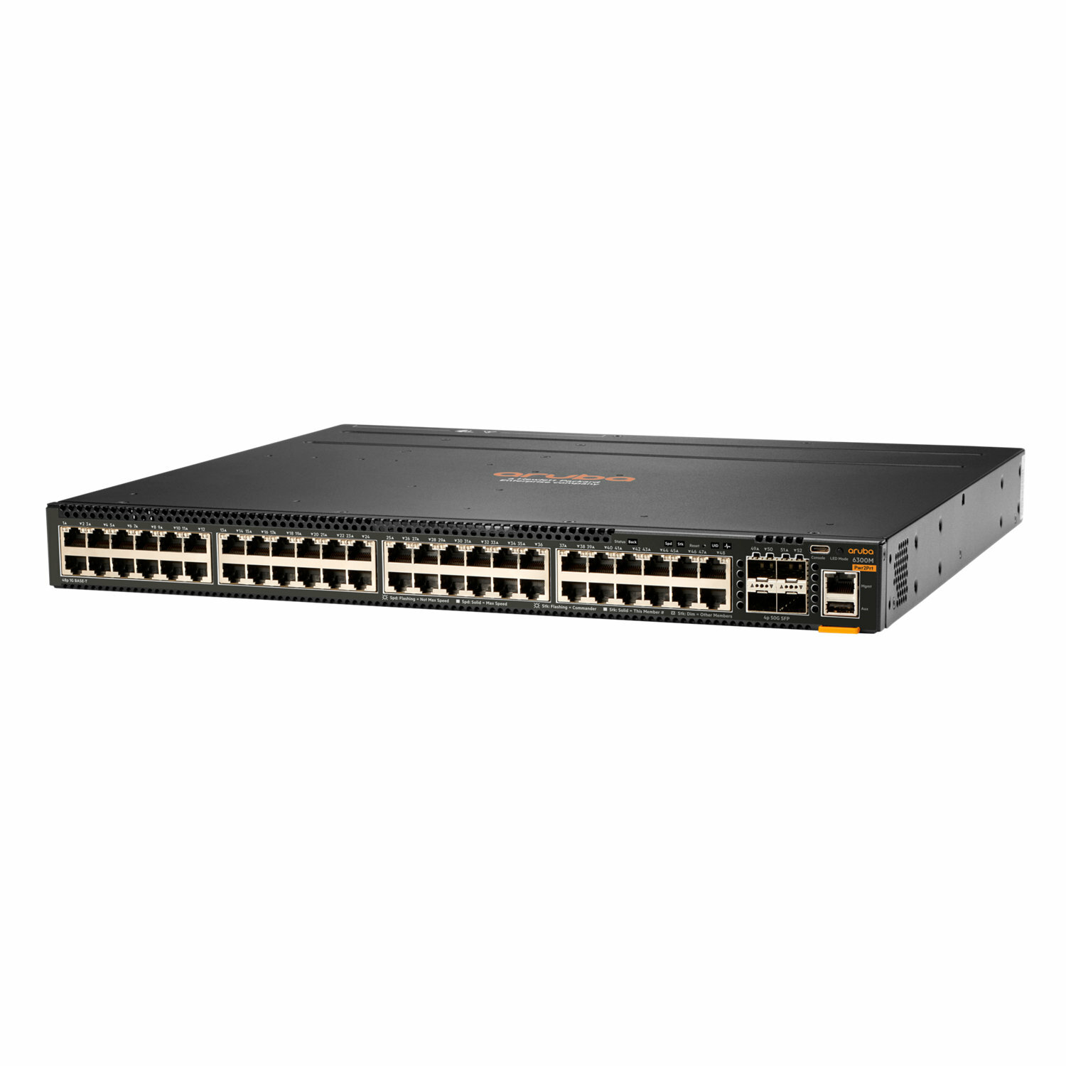 HPE Aruba CX 6300M - Switch - horizontal surface mounting only - L3 ...