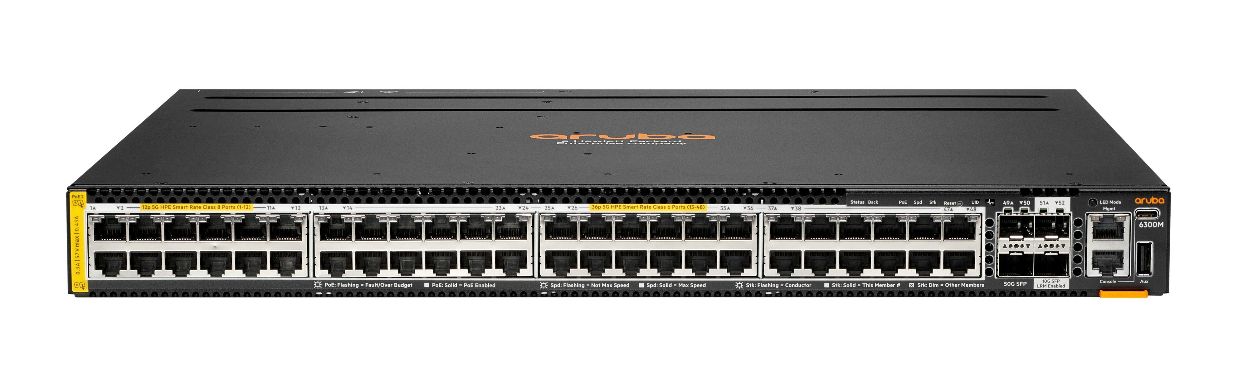HPE Aruba 6300M - switch - 48 ports - managed - rack-mountable
