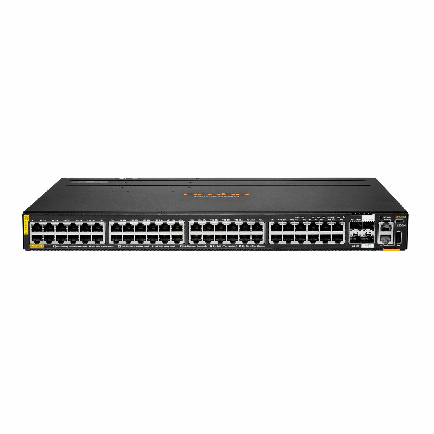 HPE Aruba 6200M 48G Class4 PoE 4SFP+ Switch - switch - Max. Stacking ...