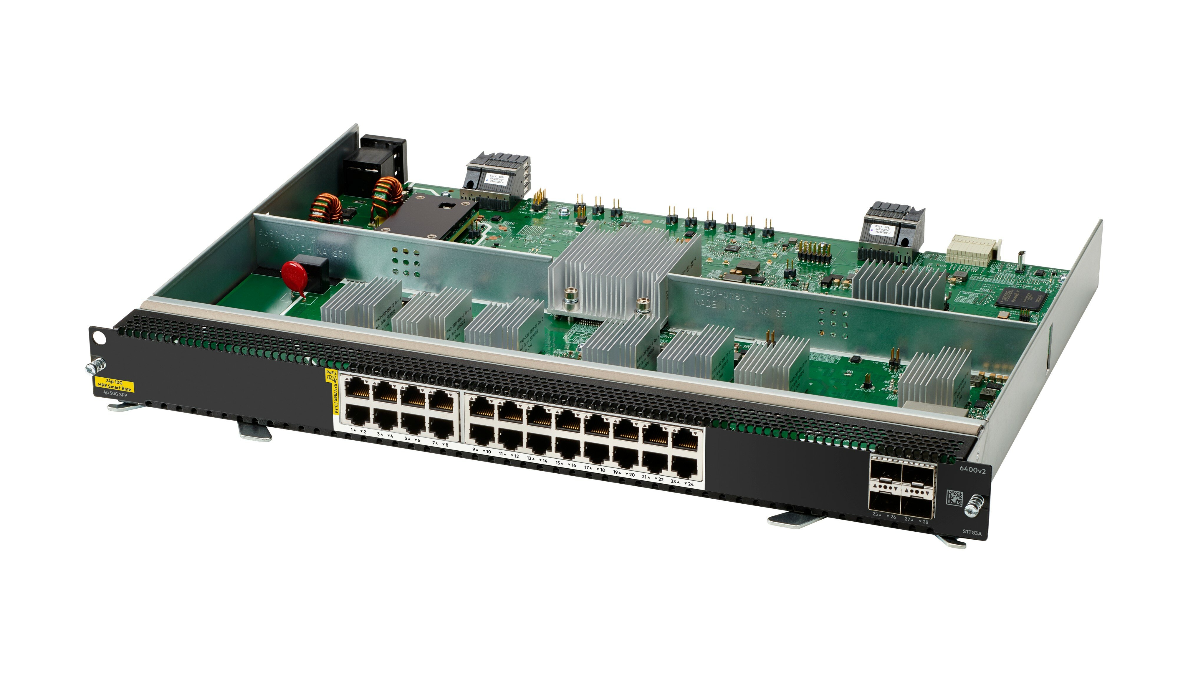 HPE Aruba Networking CX 6400 24p Smart Rate 1G/2.5G/5G/10G Class8 PoE ...
