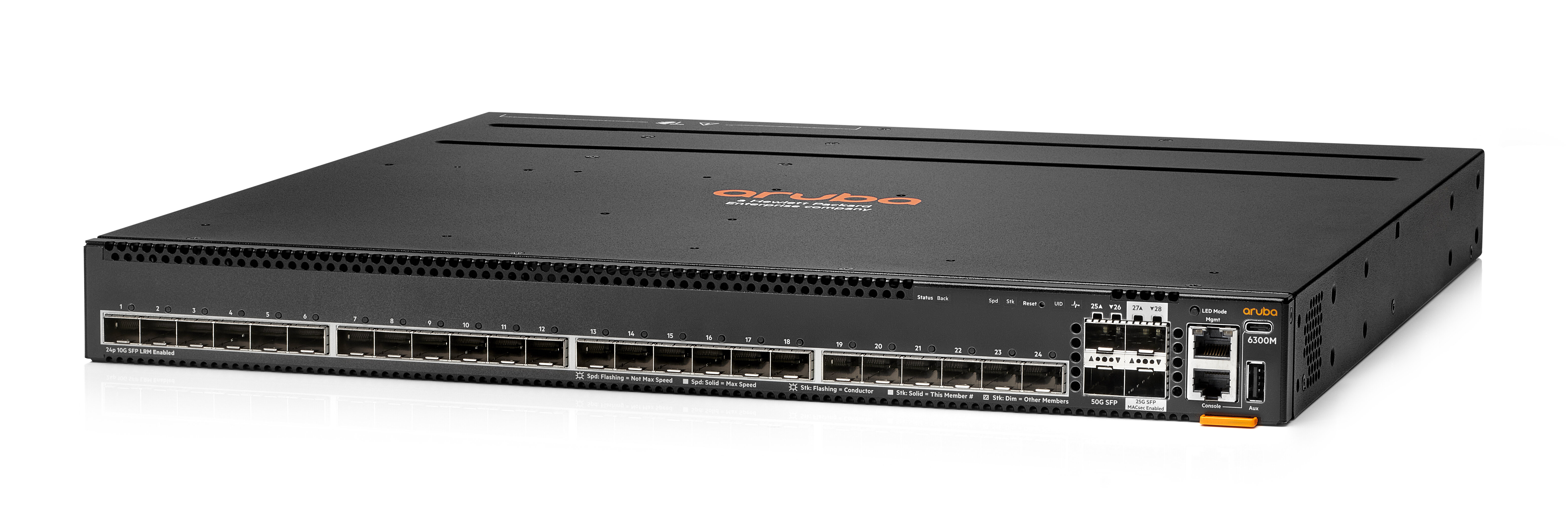 HPE Aruba 6300M 24p SFP+ LRM support and 2p 50G and 2p 25G MACsec ...