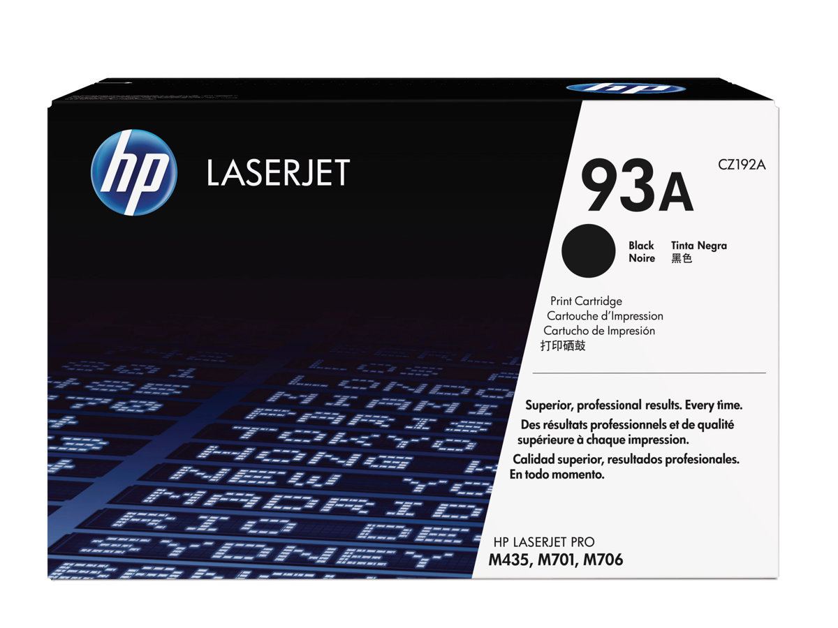 HP 93A - black - original - LaserJet - toner cartridge (CZ192A)