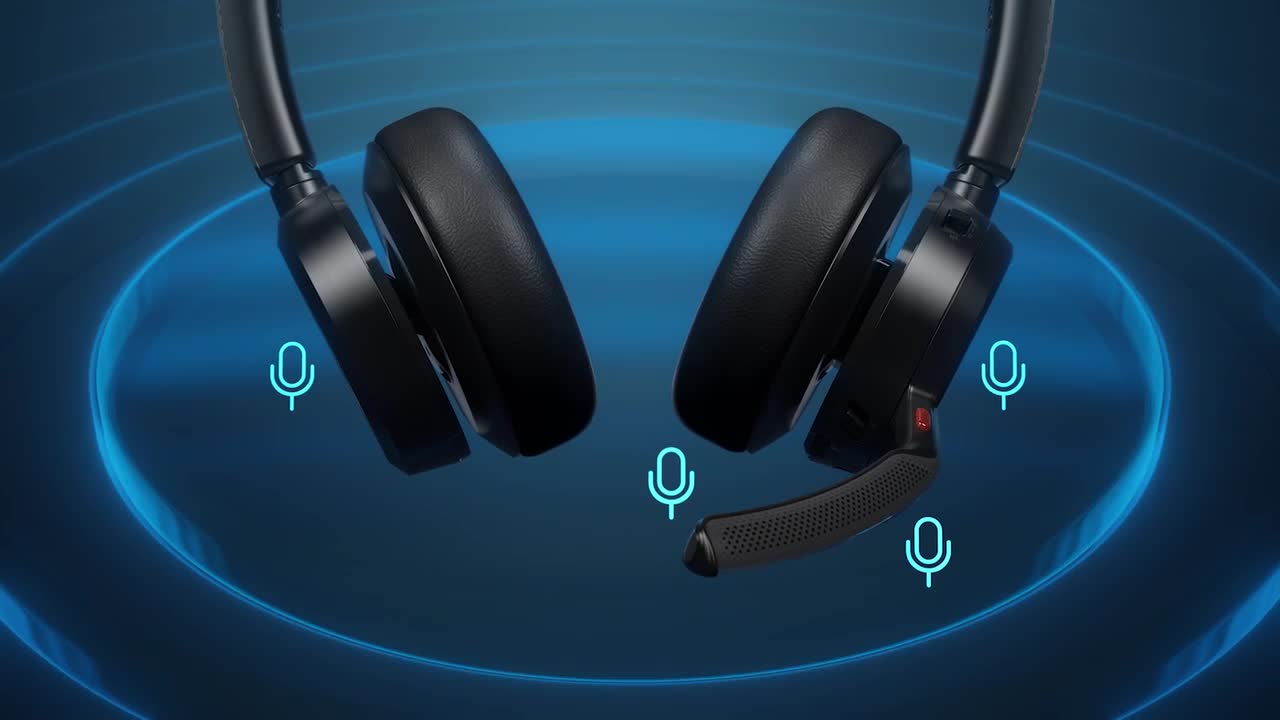 Poly Voyager Focus 2 - Headset - på örat - Bluetooth - trådlös ...