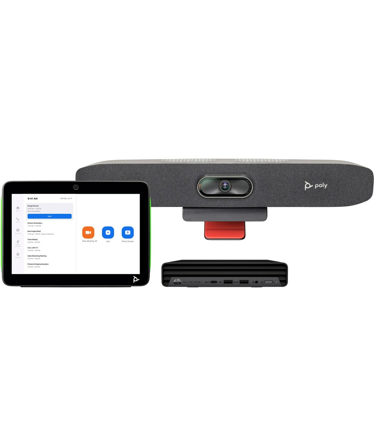 Poly Studio Small Room Bundle - For Zoom Rooms - video conferencing kit (HP Mini Conferencing PC ...