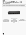 HP Universal USB-C Multiport Hub - docking station - USB-C - HDMI, DP