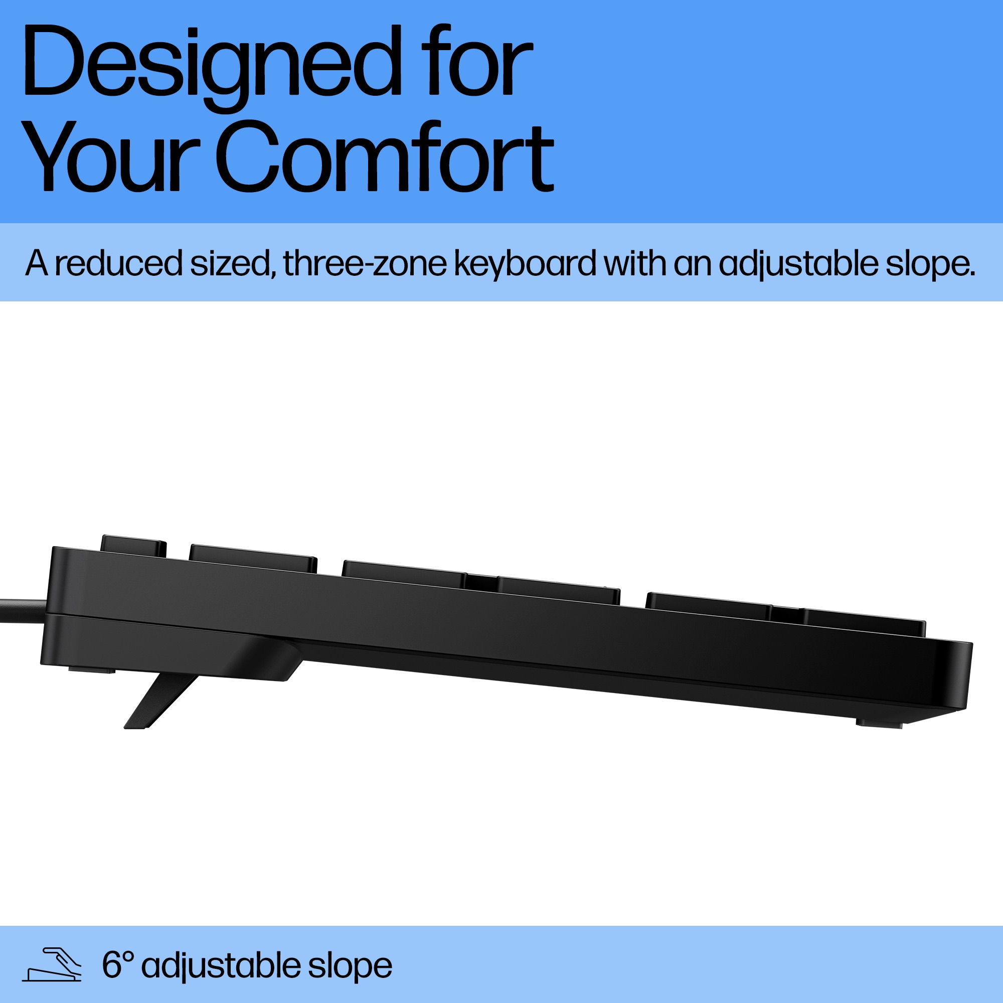 HP Desktop 320K - Keyboard - 3-zone layout, low profile key travel ...