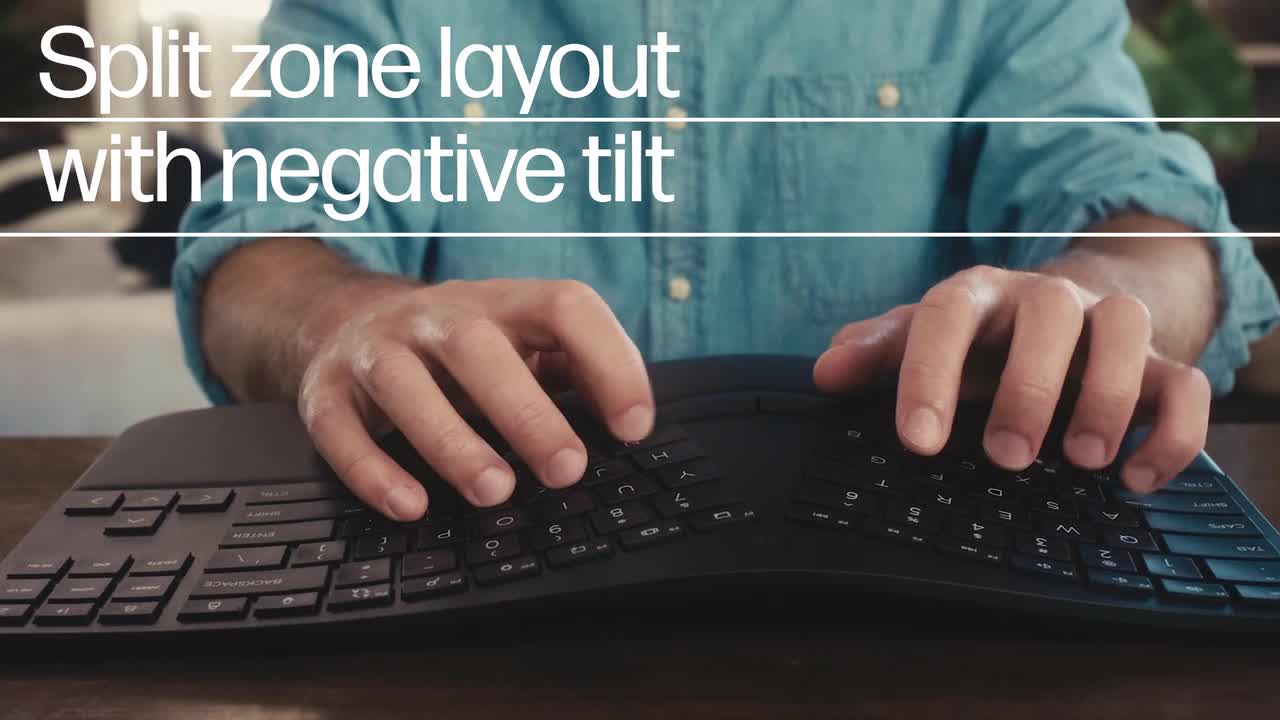 HP 960 Ergonomic wireless keyboard - Bluetooth