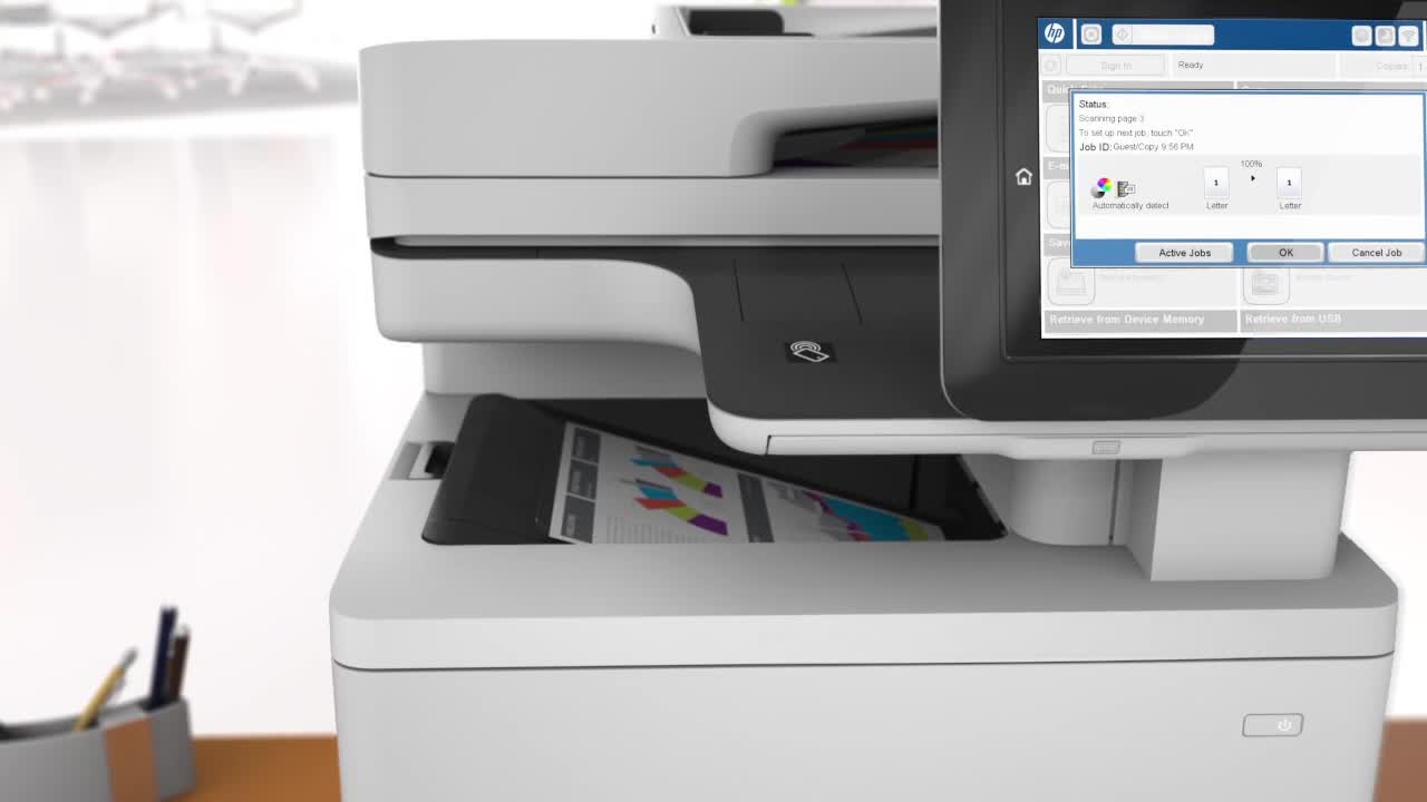 HP Color LaserJet Enterprise flow MFP M880z Laser Printer, Color Mobile Print, - Walmart.com