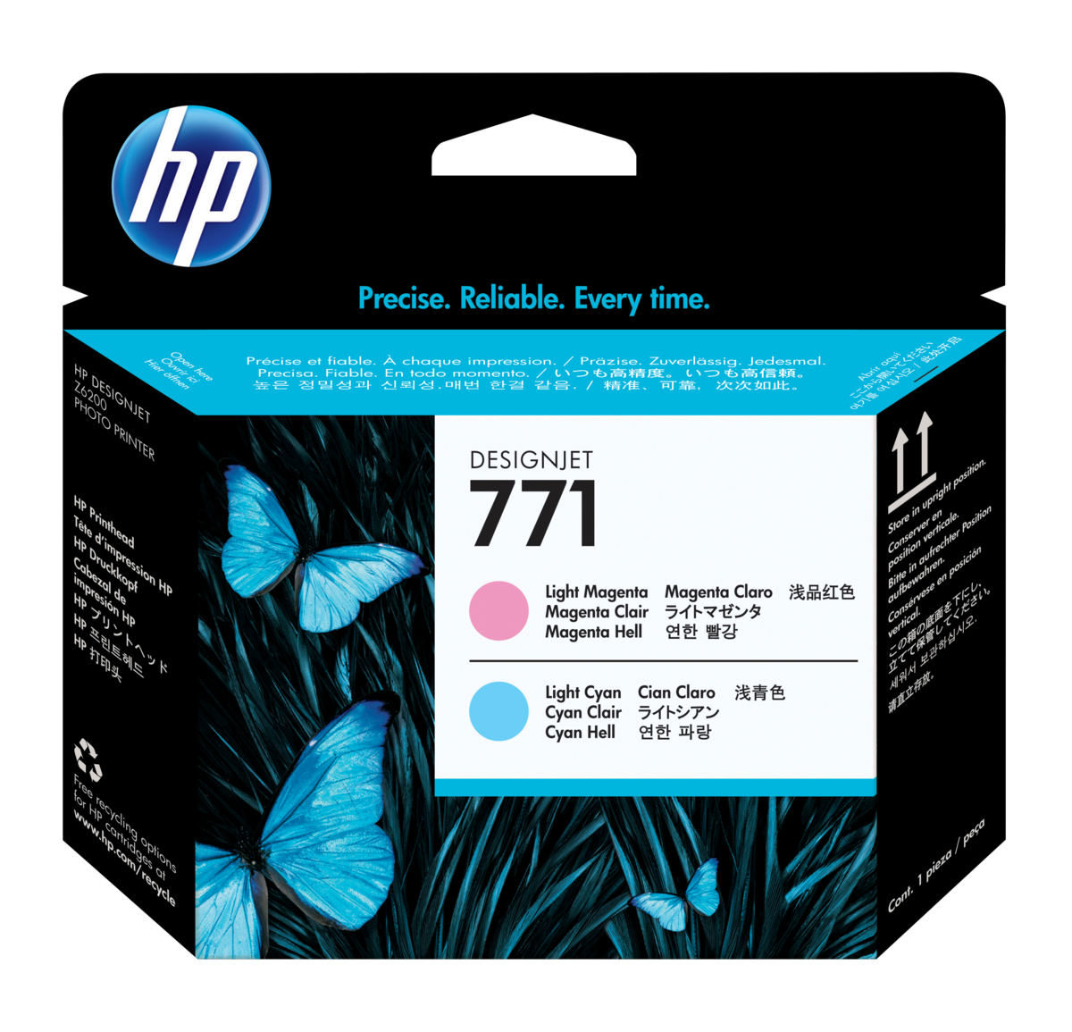 HP 771 - light magenta, light cyan - printhead