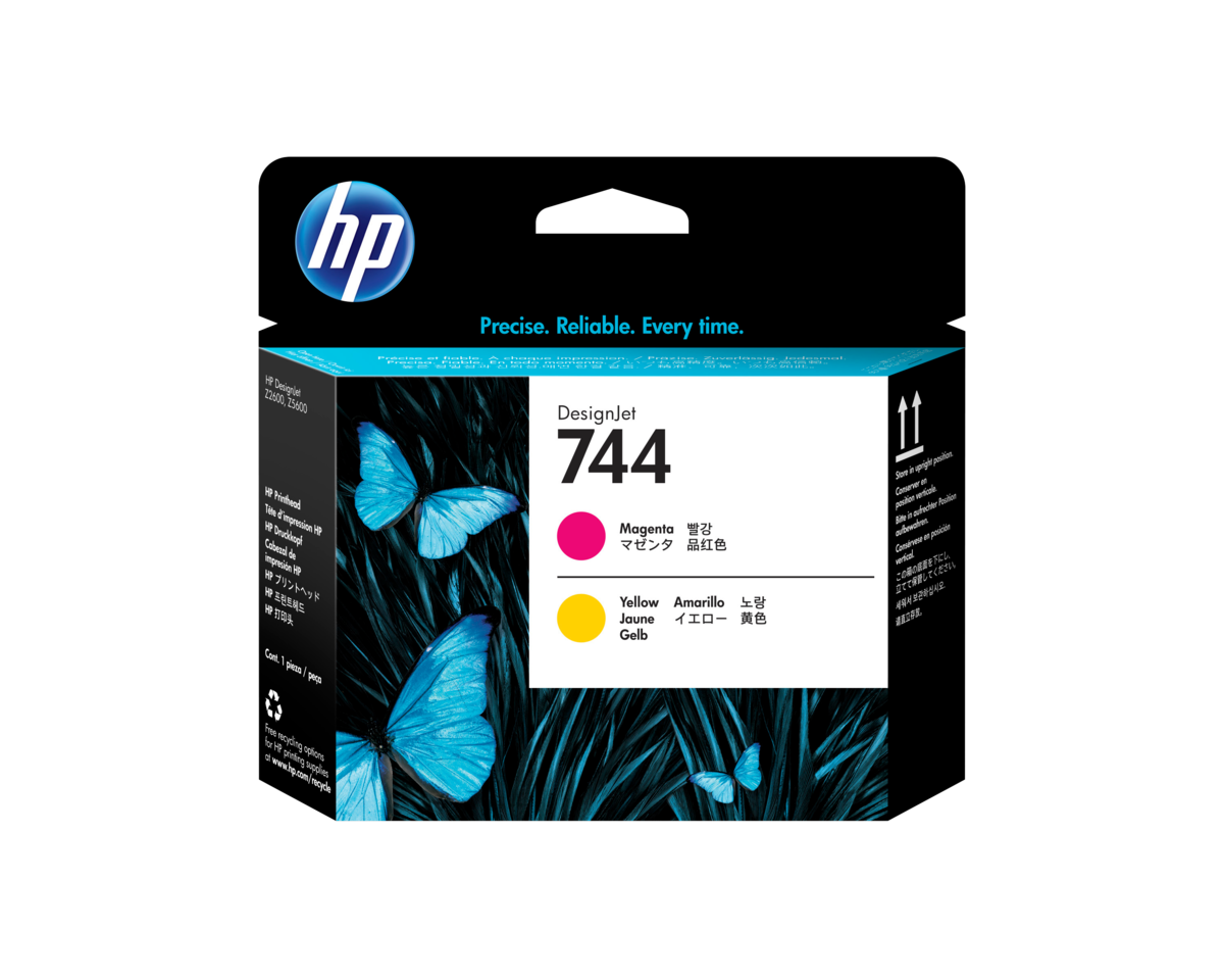 HP 744 - yellow, magenta - printhead