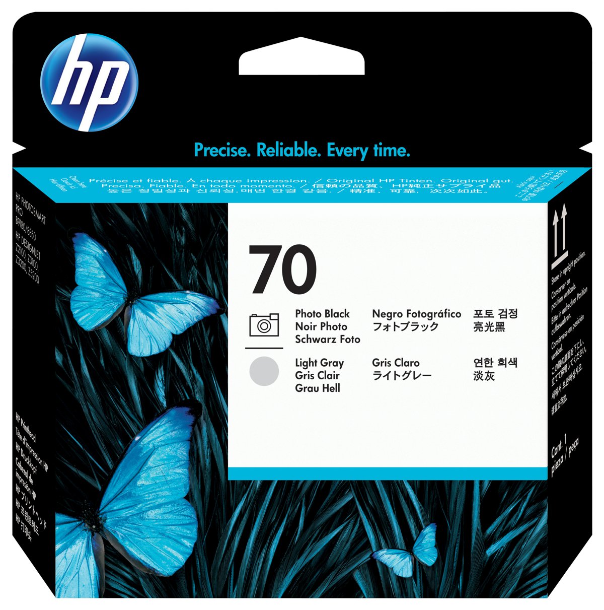 HP 70 - light gray, photo black - printhead
