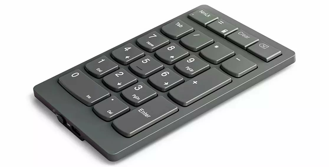 Lenovo Go Wireless Numeric Keypad - Keypad - wireless - 2.4 GHz - key ...