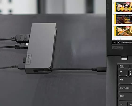 Lenovo Powered USB-C Travel Hub - docking station - USB-C - VGA, HDMI