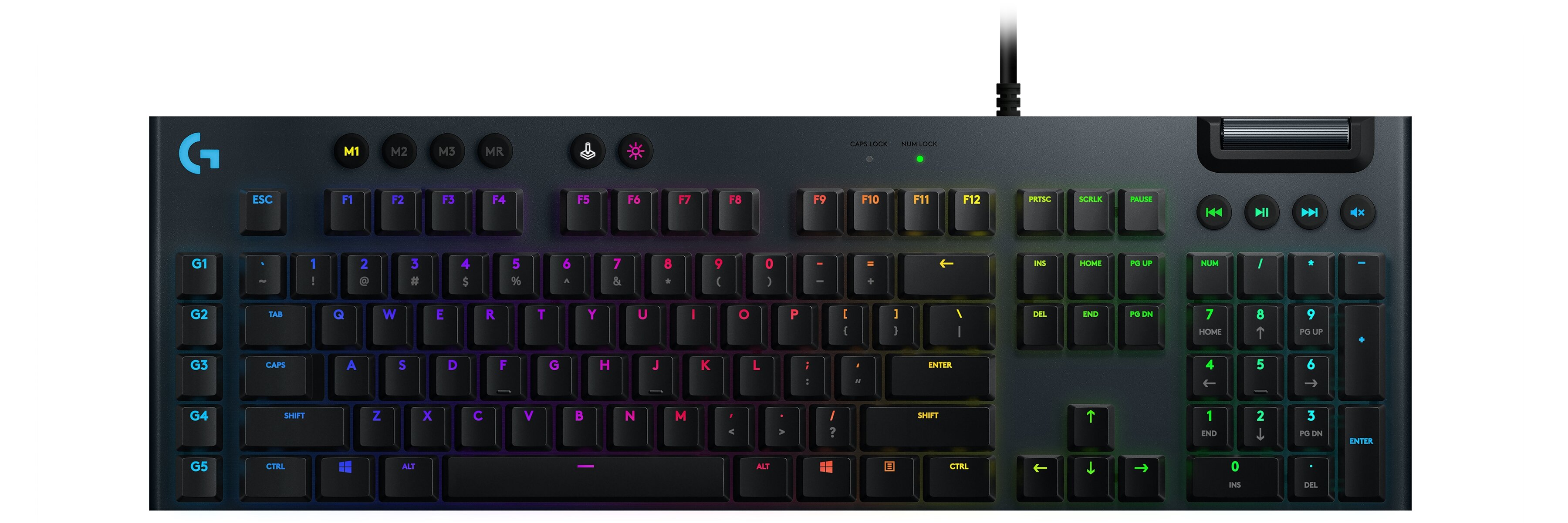 Logitech G815 gamingtangentbord - GL Tactile, vit - Power.se