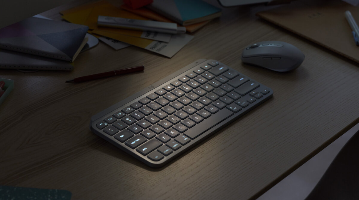 Logitech MX Keys Mini - Office - keyboard - backlit - wireless ...
