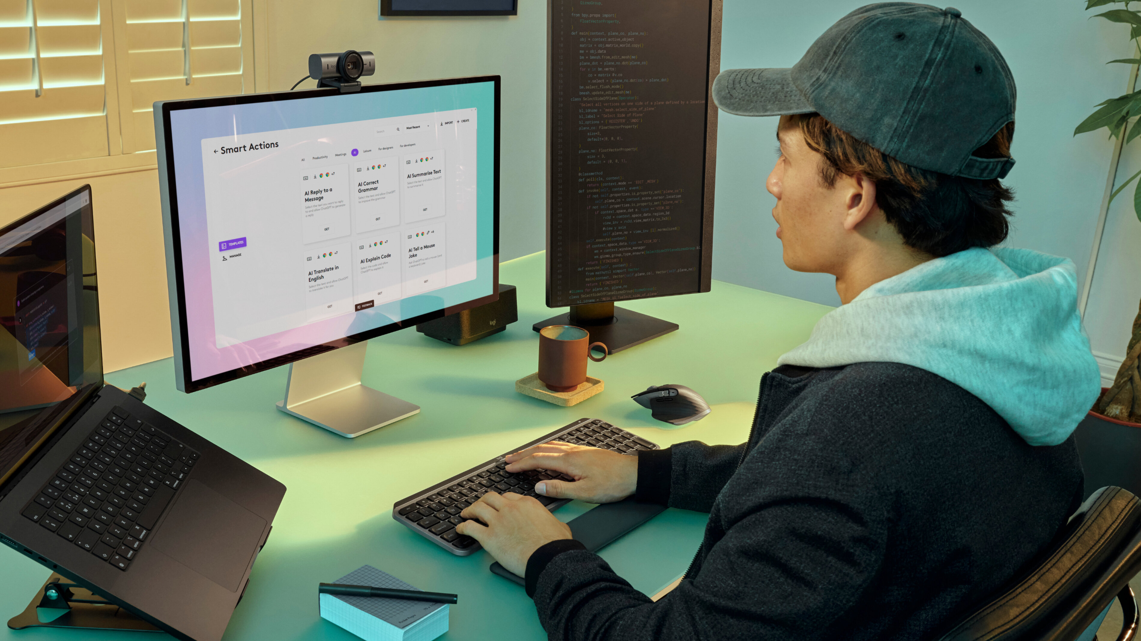 Logitech Master Series MX Keys S for Mac - Keyboard - full size ...