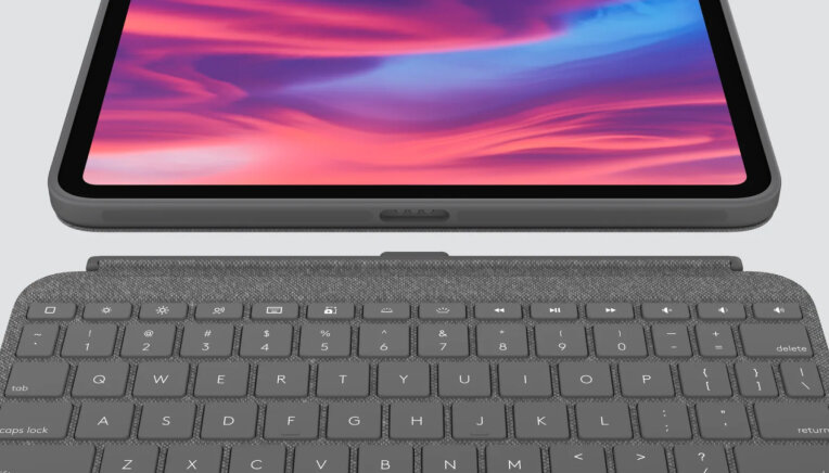 Logitech Combo Touch - keyboard and folio case - with trackpad - QWERTY ...