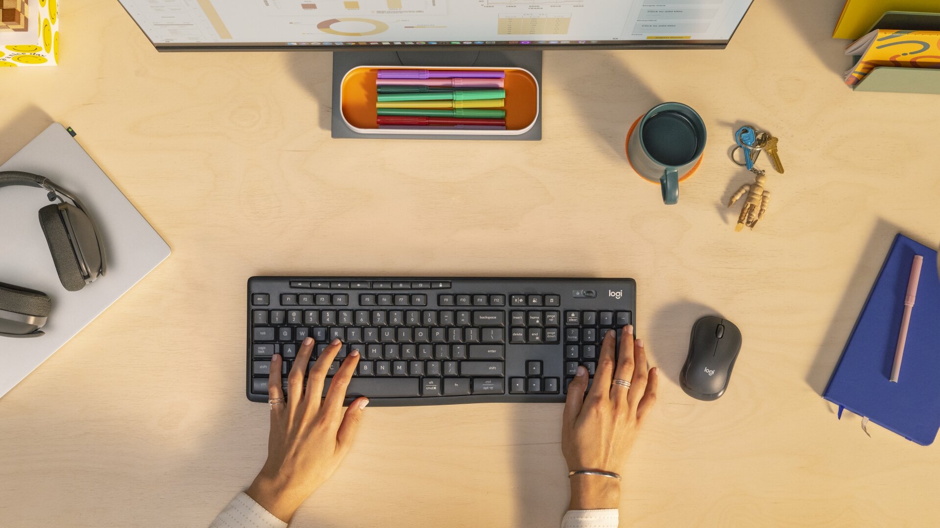 Logitech MK370 Combo for Business - keyboard and mouse set - QWERTY ...