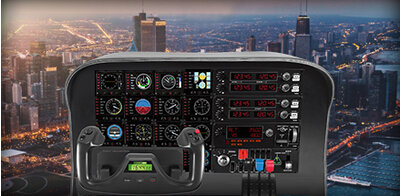 Logitech Flight Radio Panel - Flight simulator instrument panel - wired ...