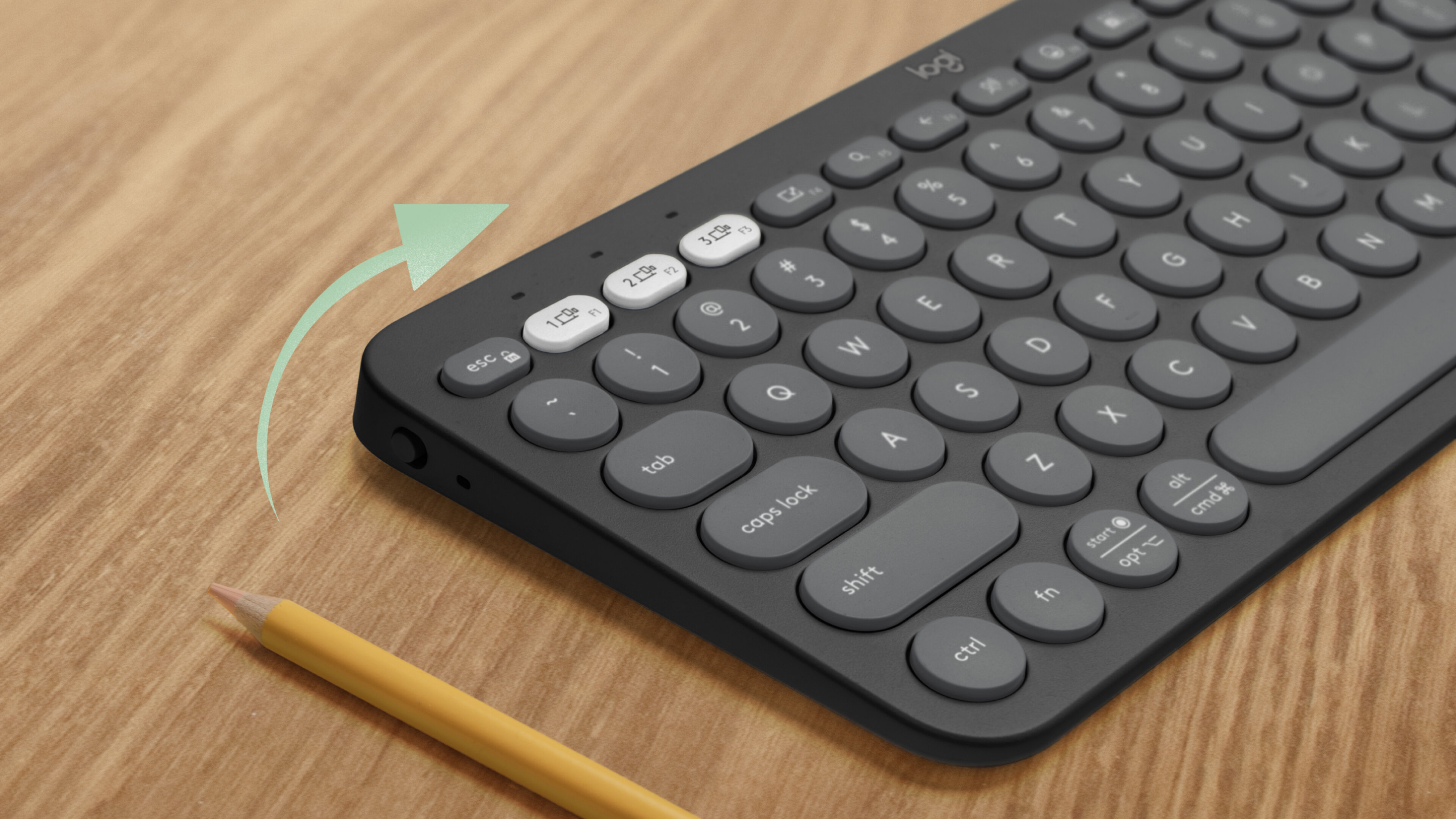 Logitech Pebble Keys 2 K380s - keyboard - AZERTY - French - tonal ...