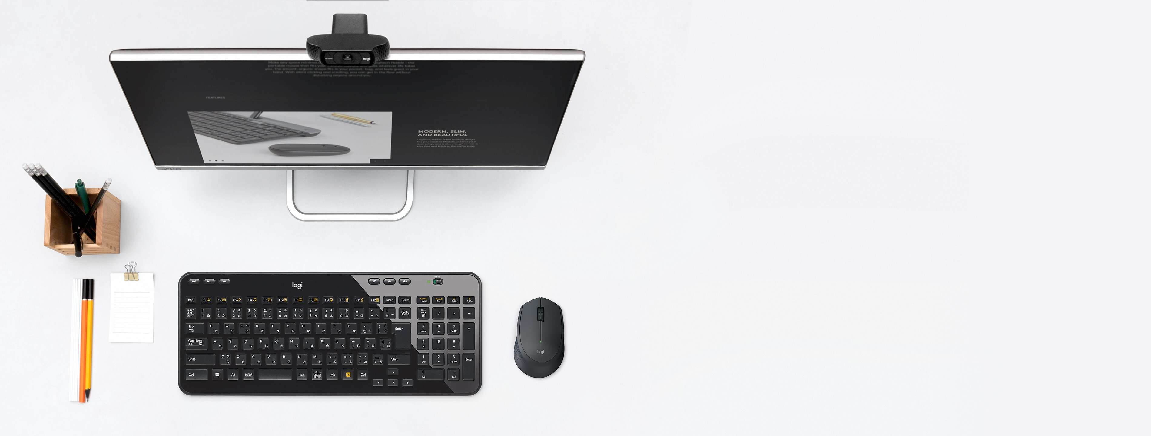 Logitech Wireless Keyboard K360 - keyboard - Russian Input Device