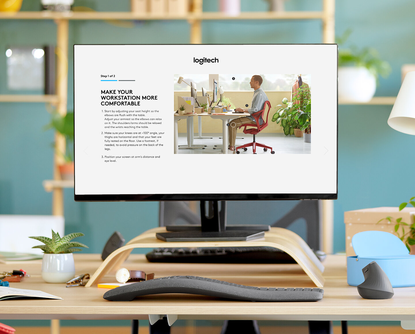 Product | Logitech ERGO K860 - keyboard - QWERTY - US International ...