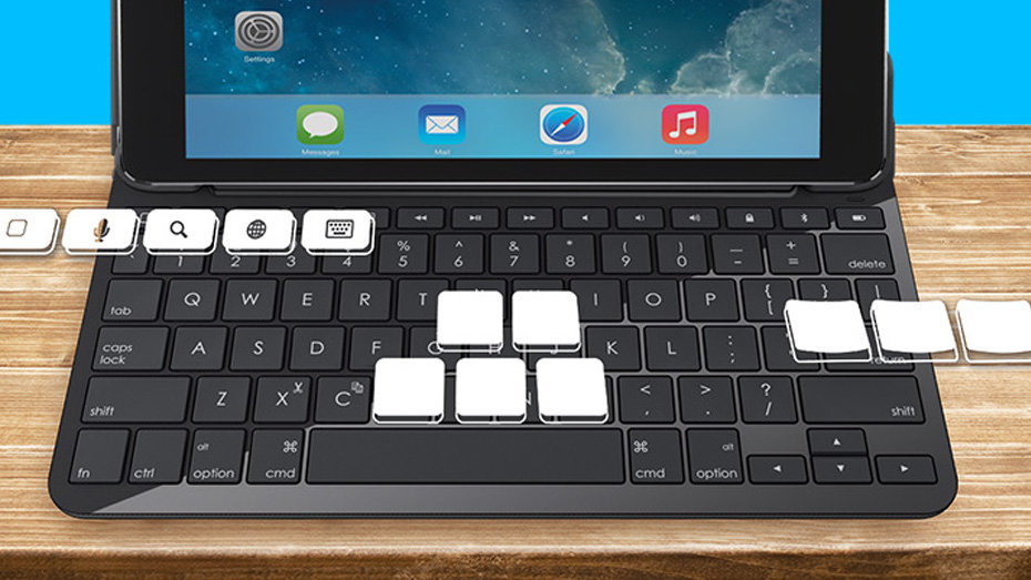 Logitech Canvas - keyboard and folio case - AZERTY - French - black ...