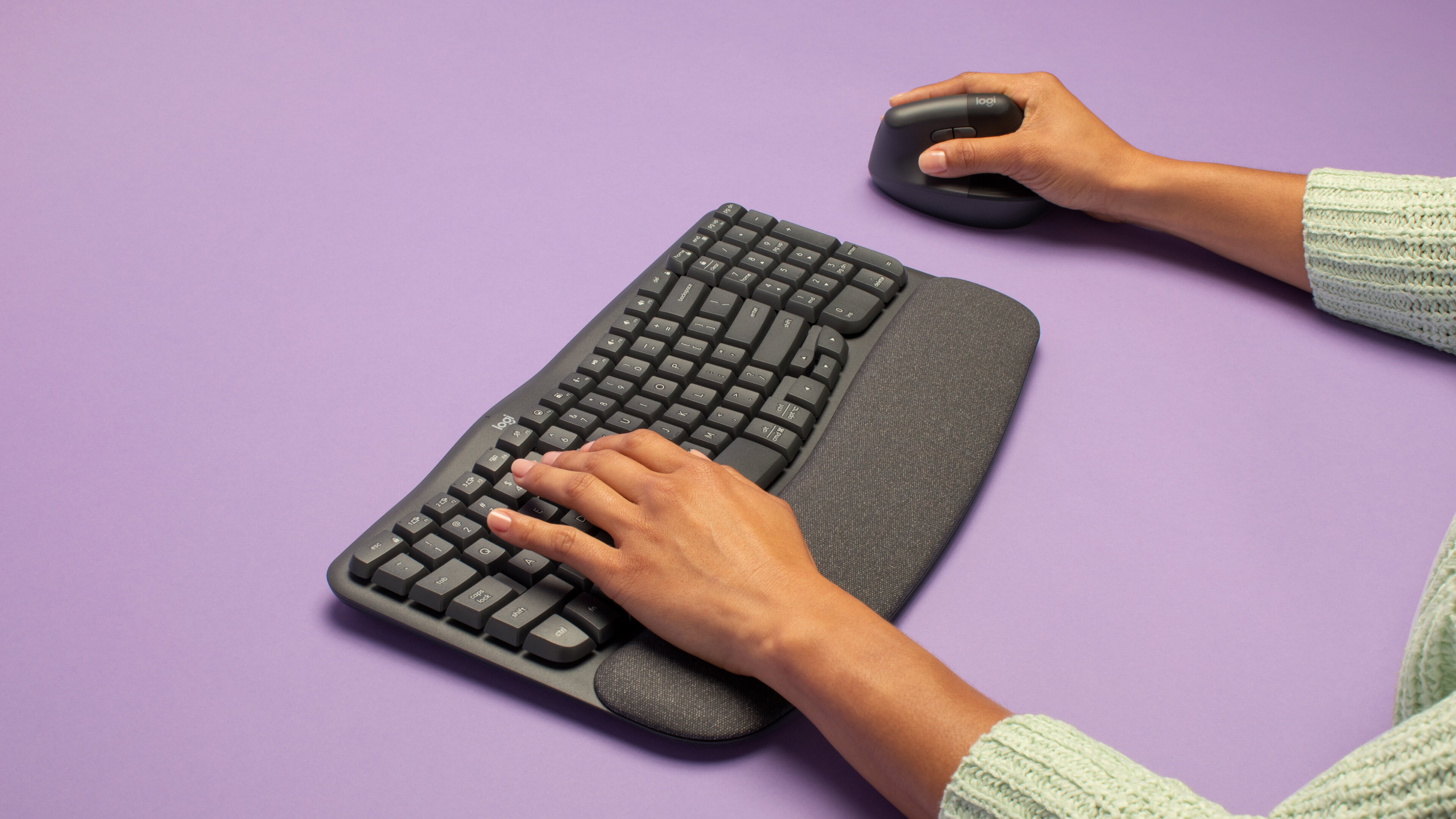 Logitech Wave Keys and Lift Combo - Keyboard and mouse set - wireless ...