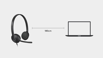 Logitech USB Headset H340 - headset