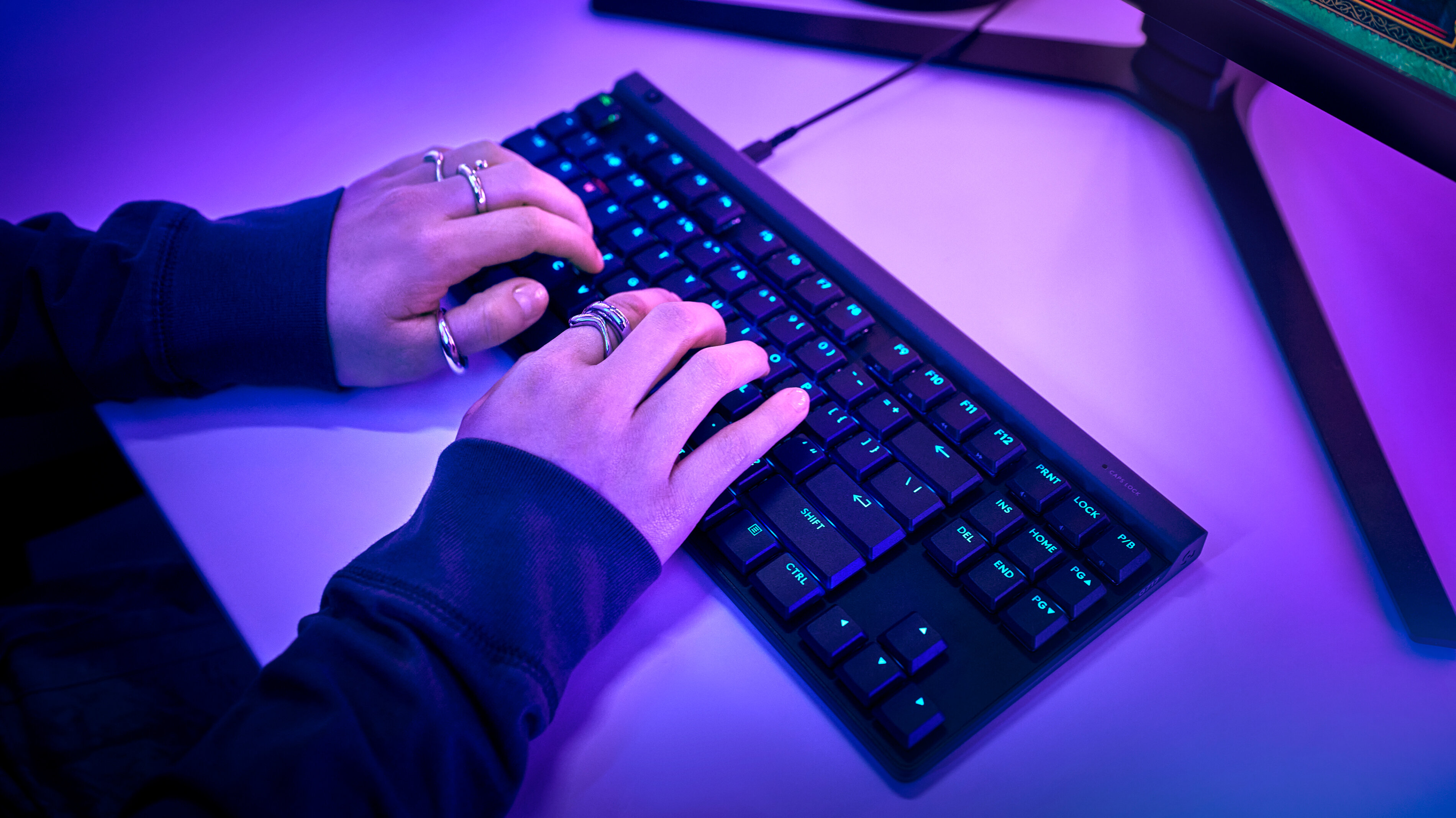 Logitech G G515 - Tastatur - TKL - bakgrunnsbelyst - USB - AZERTY ...