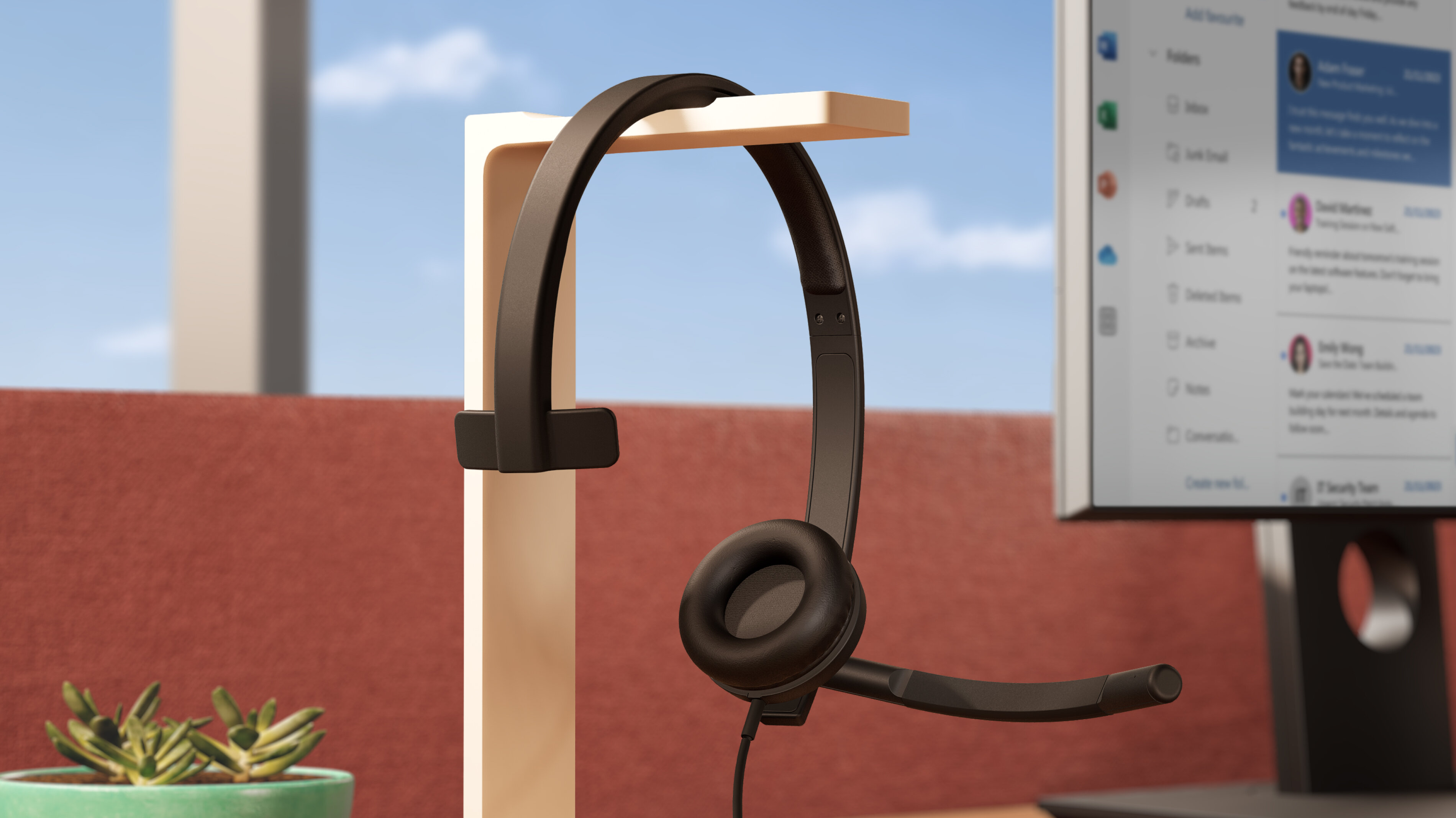 Logitech H570E USB headset stereo - USB-A connection