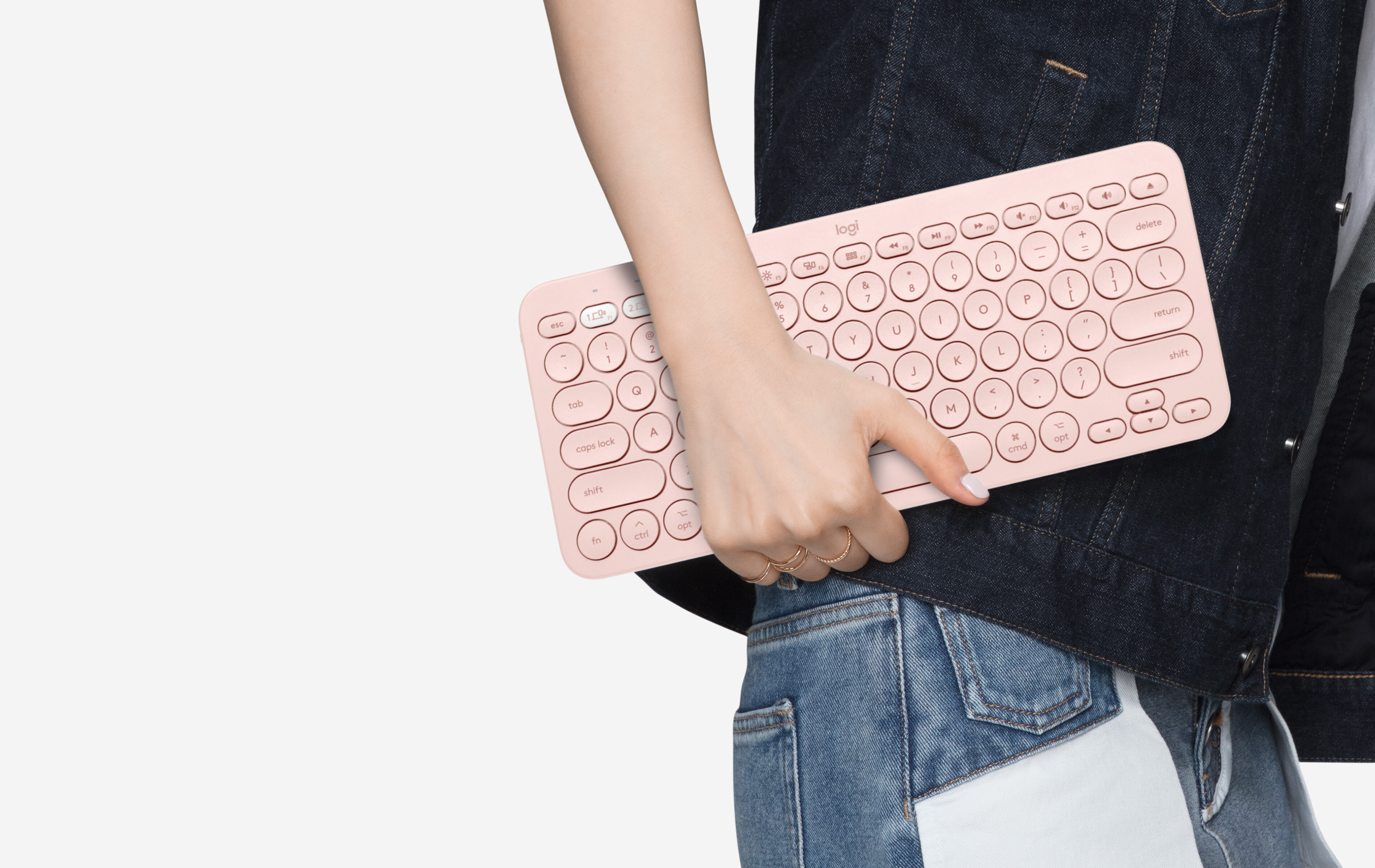 Logitech K380 Multi-Device Bluetooth Keyboard - keyboard - Nordic ...